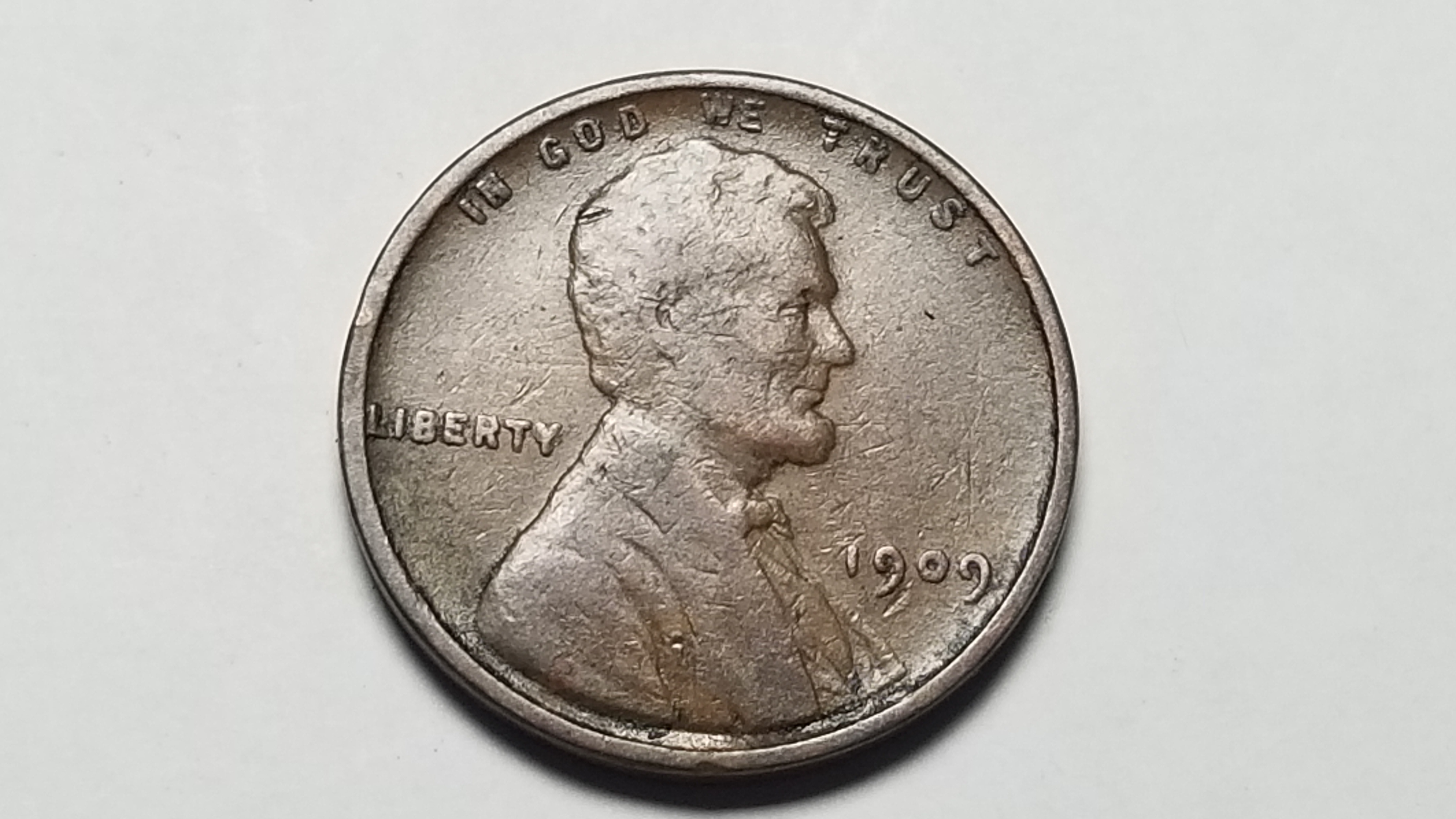 1909 VDB Lincoln Cent Wheat Penny High Grade | Property Room