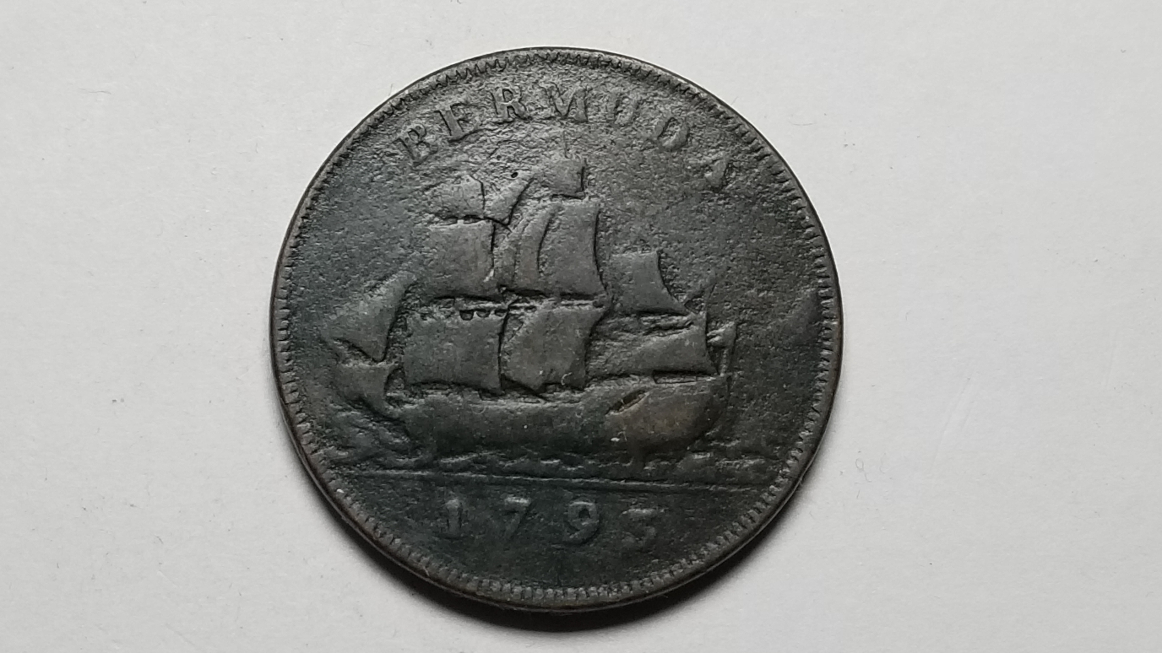 1793 Colonial Coin Bermuda Very Rare | Property Room