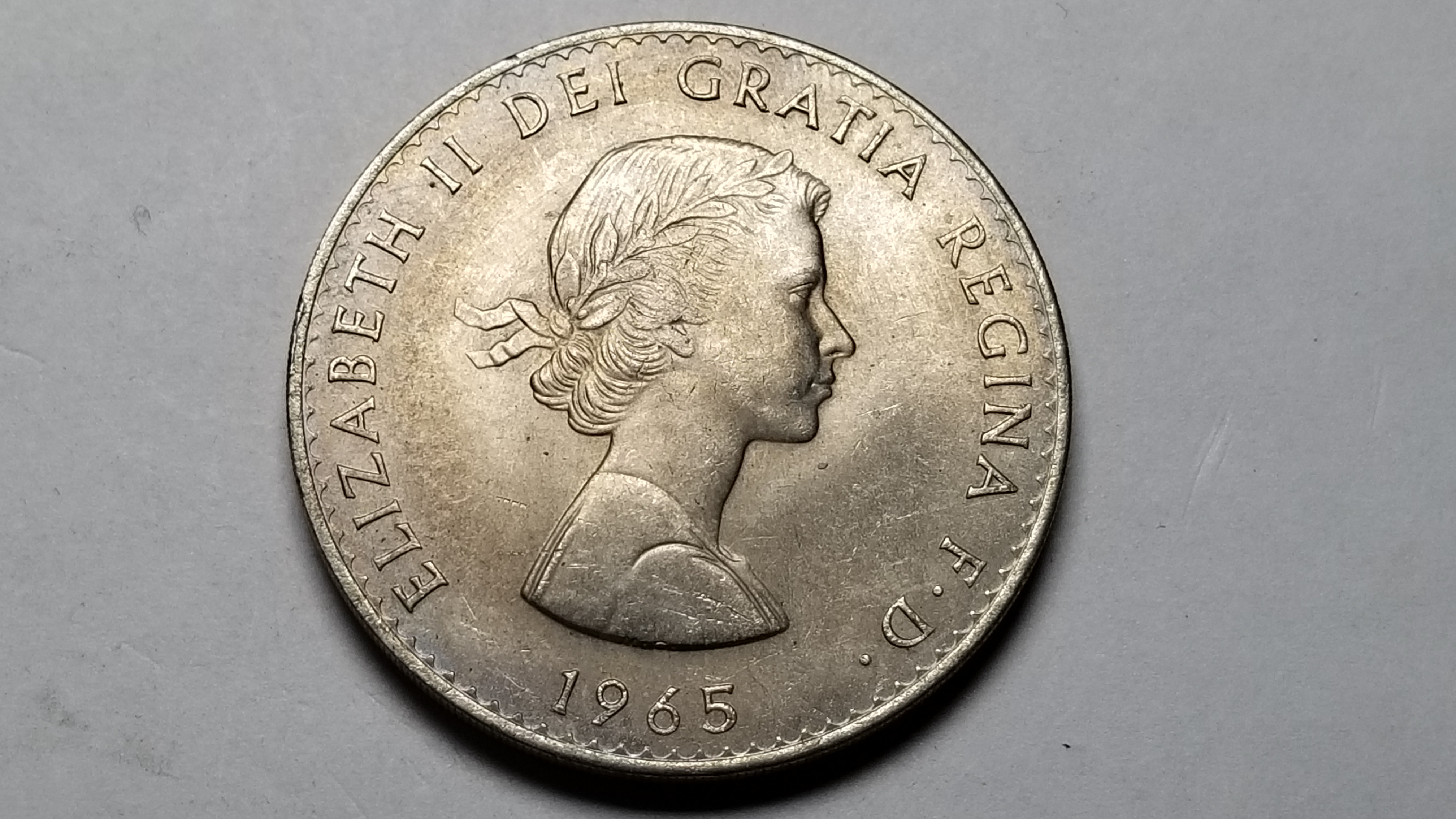1965 British One Crown Churchill Uncirculated | Property Room