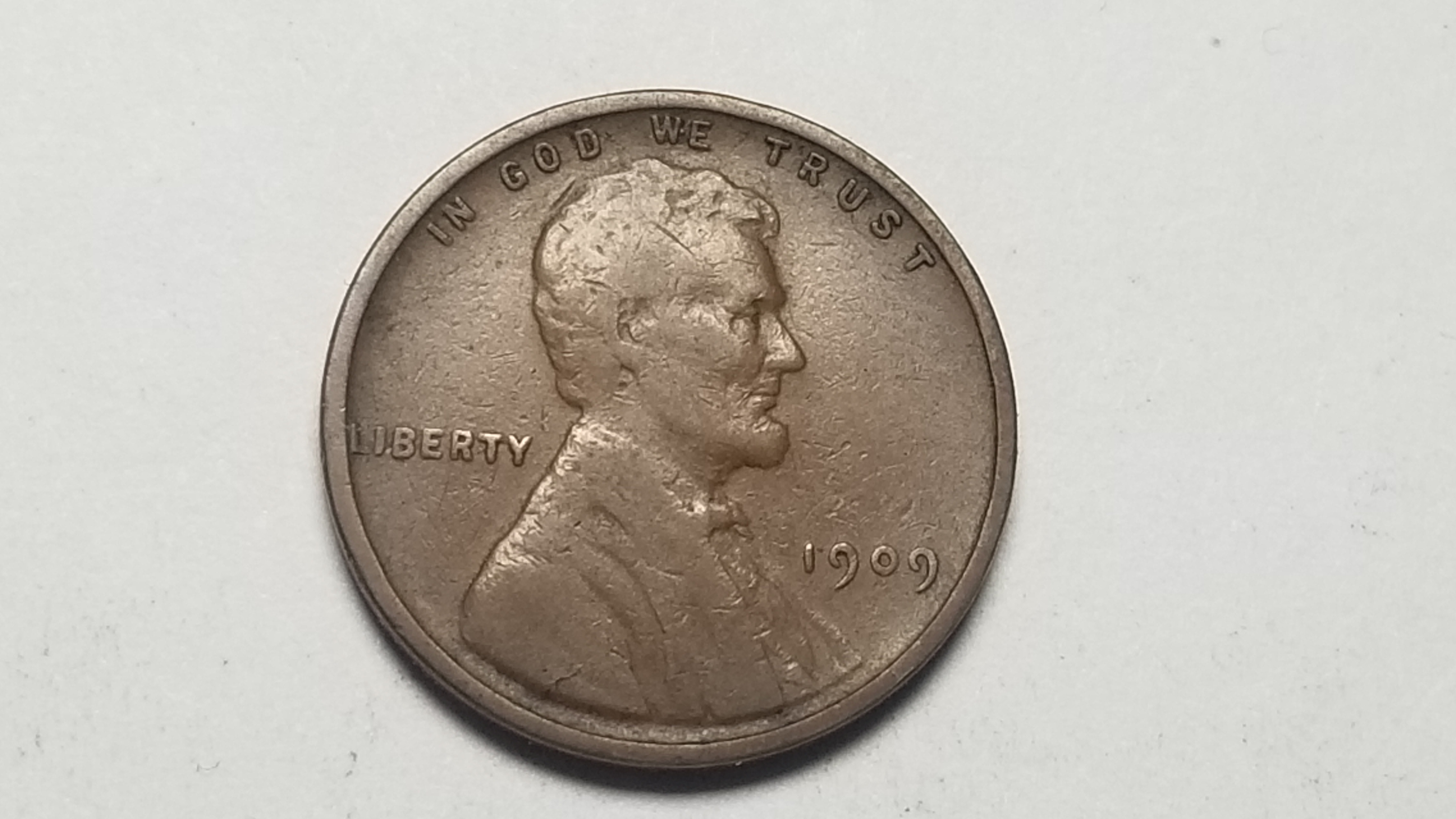 1909 VDB Lincoln Cent Wheat Penny High Grade | Property Room