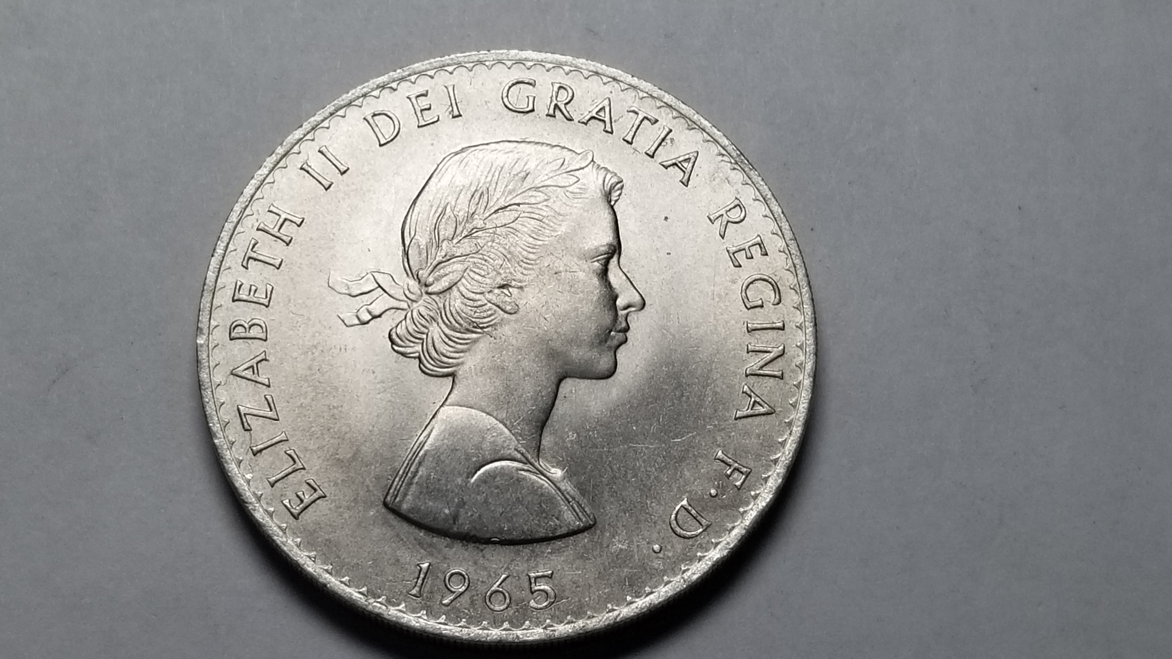 1965 British One Crown Churchill Uncirculated | Property Room