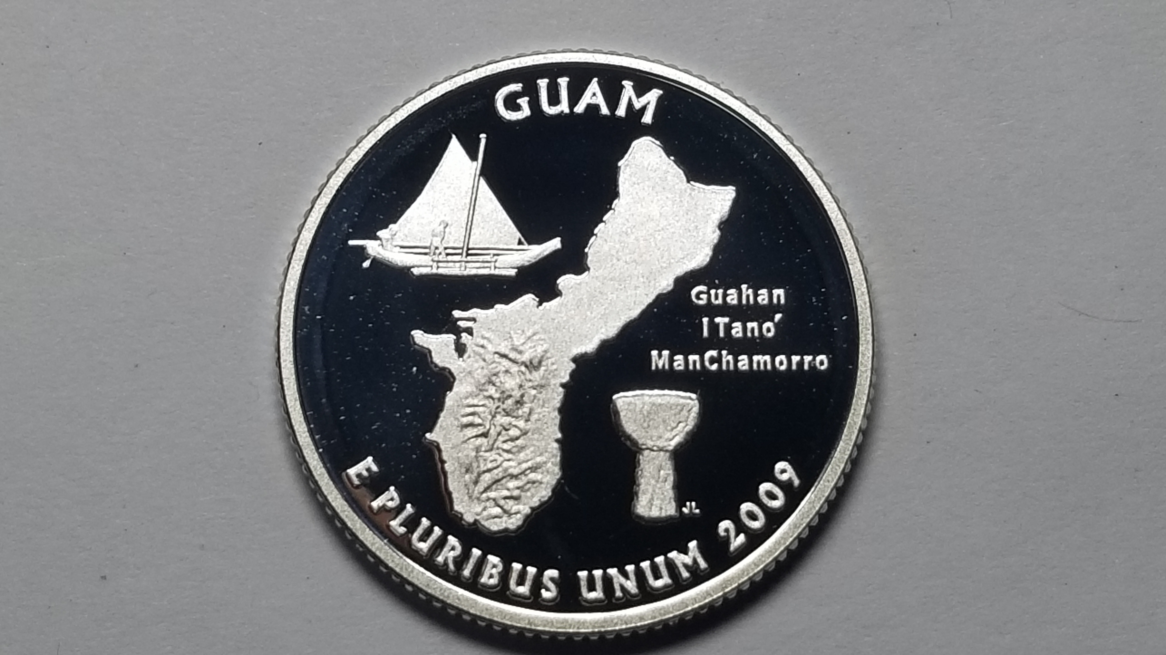 2009 S Silver Washington Quarter Guam Gem Proof | Property Room