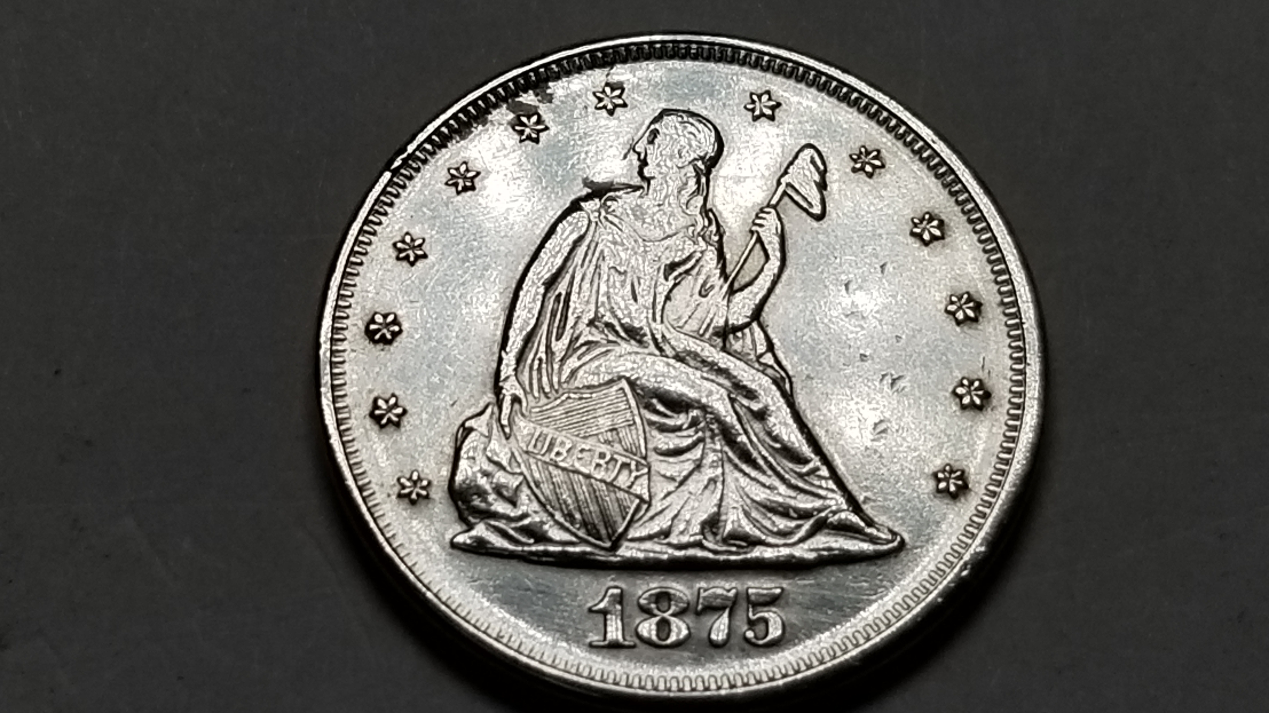 1875 20c Twenty Cent Piece Uncirculated Very Rare | Property Room