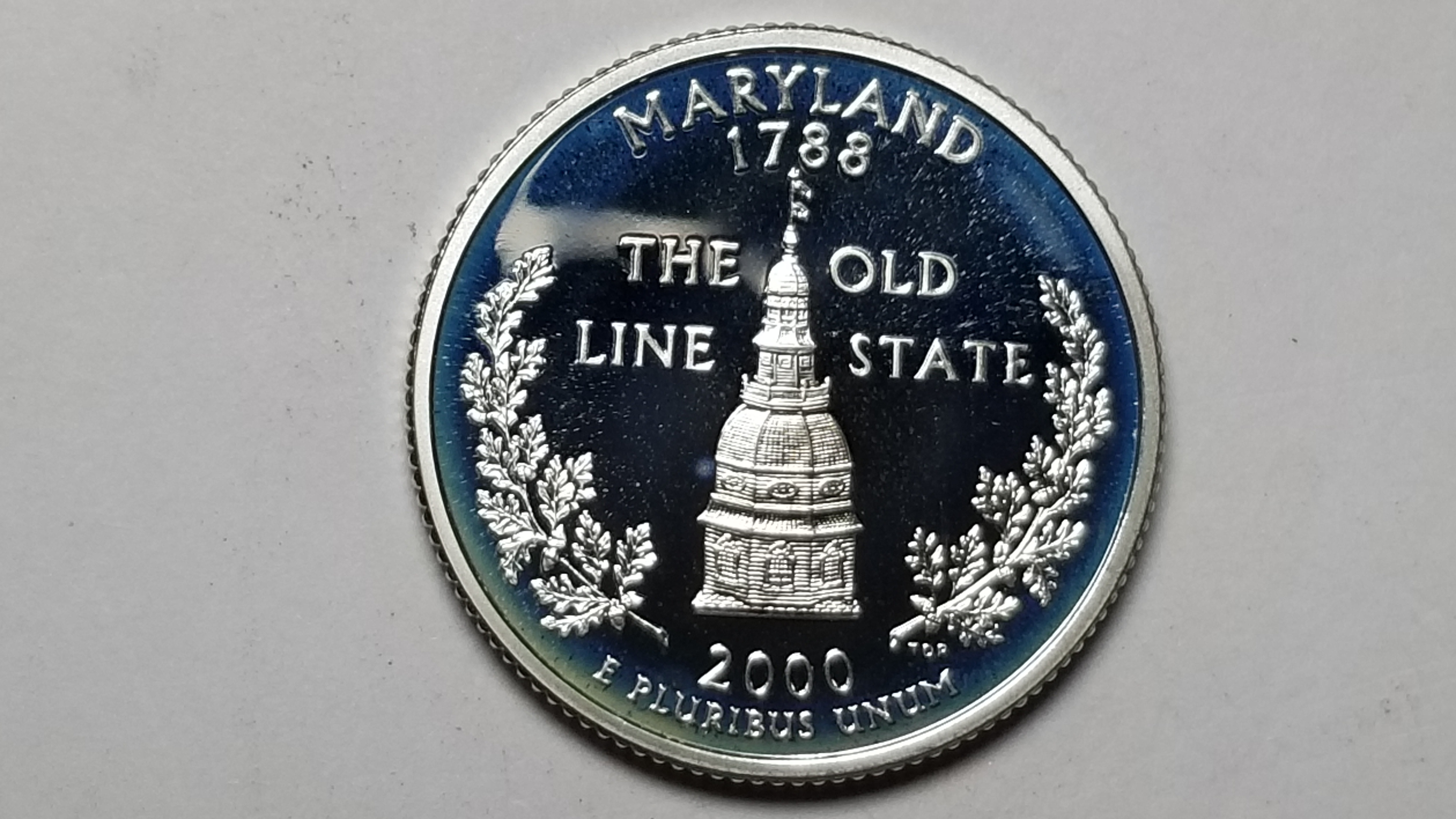 2000 S Maryland Silver State Quarter Gem Proof Cameo | Property Room