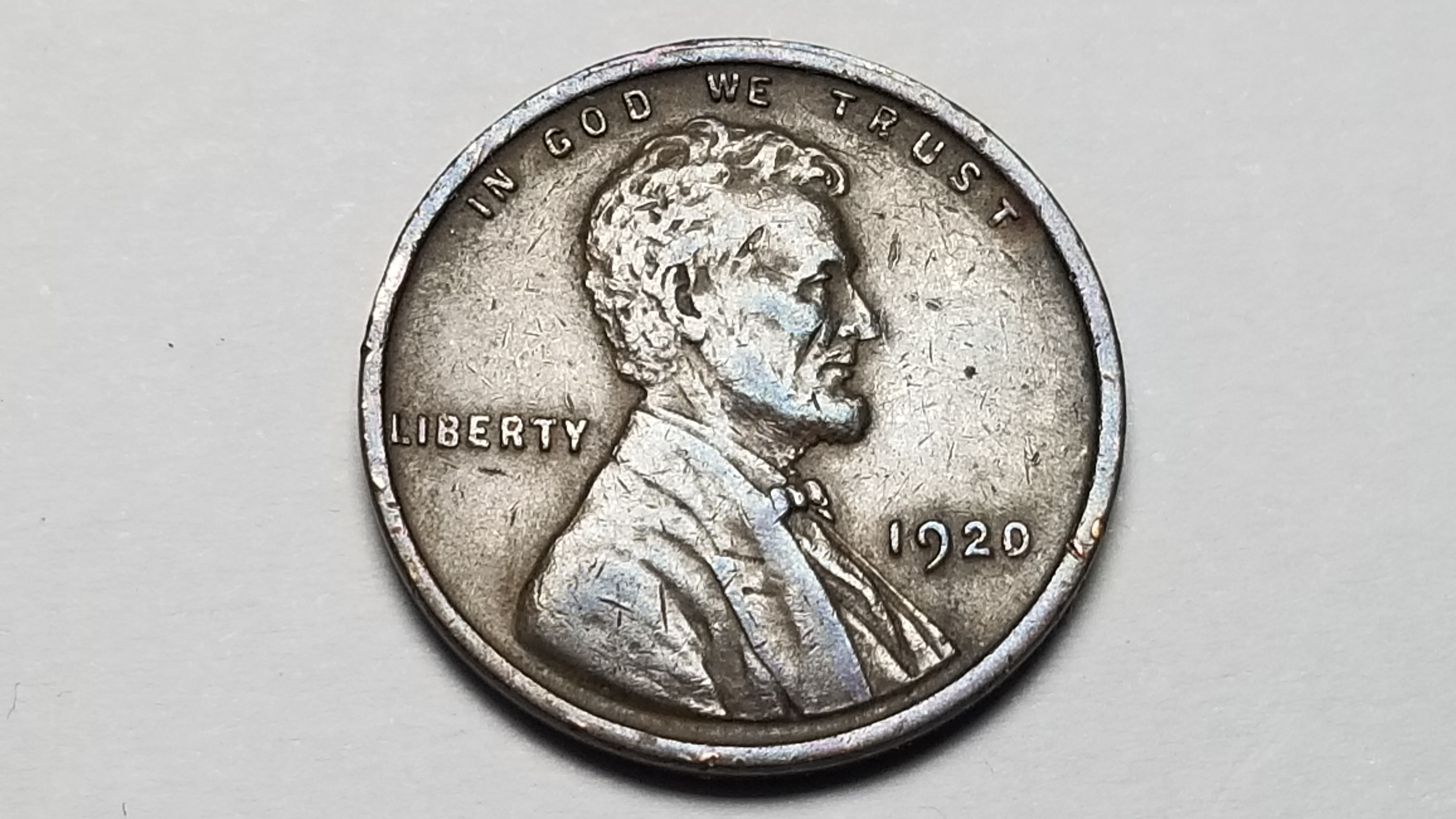 1920 Lincoln Cent Wheat Penny Very High Grade | Property Room