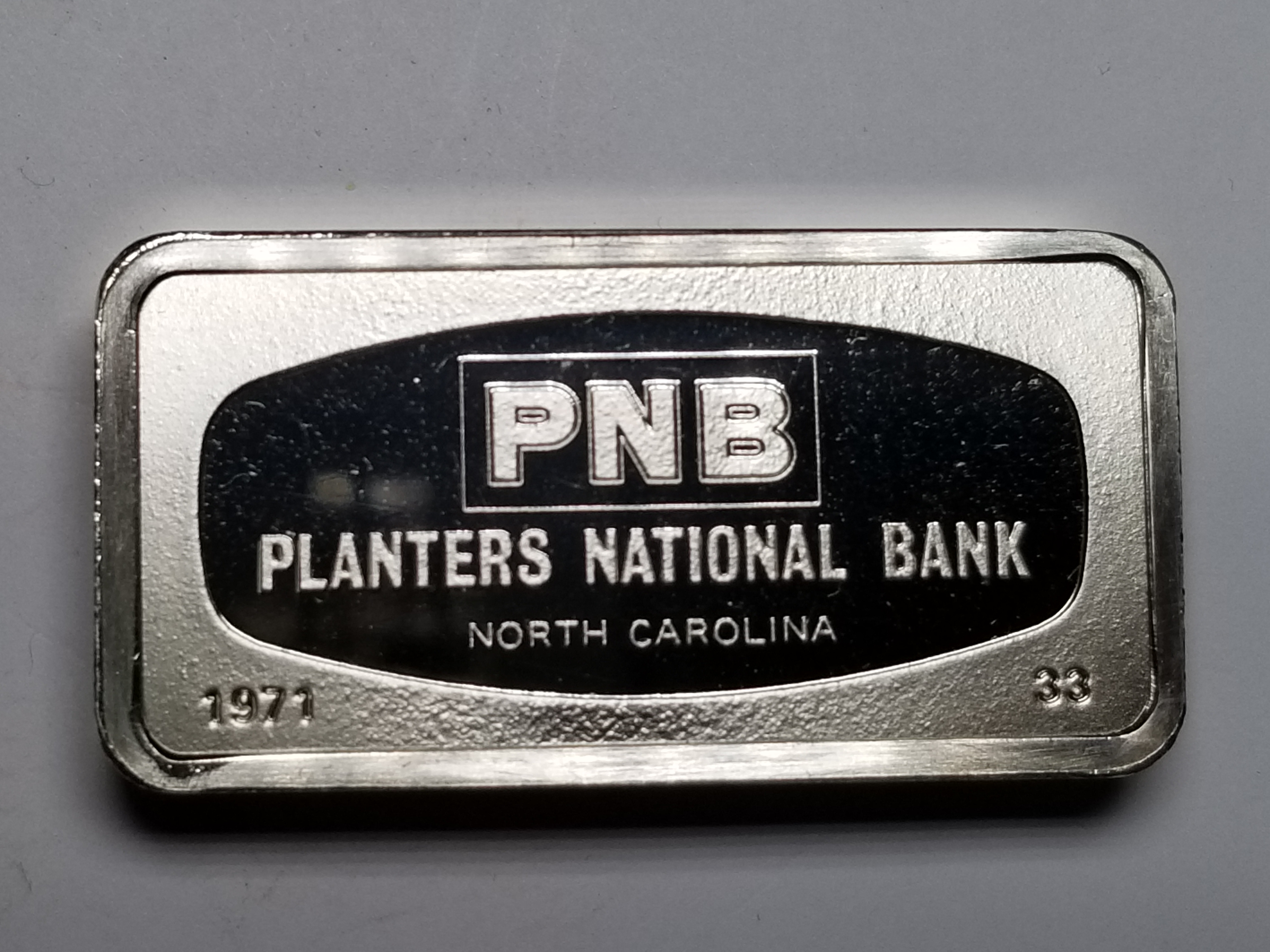 1971 1000 Grains Solid Sterling Silver North Carolina | Property Room