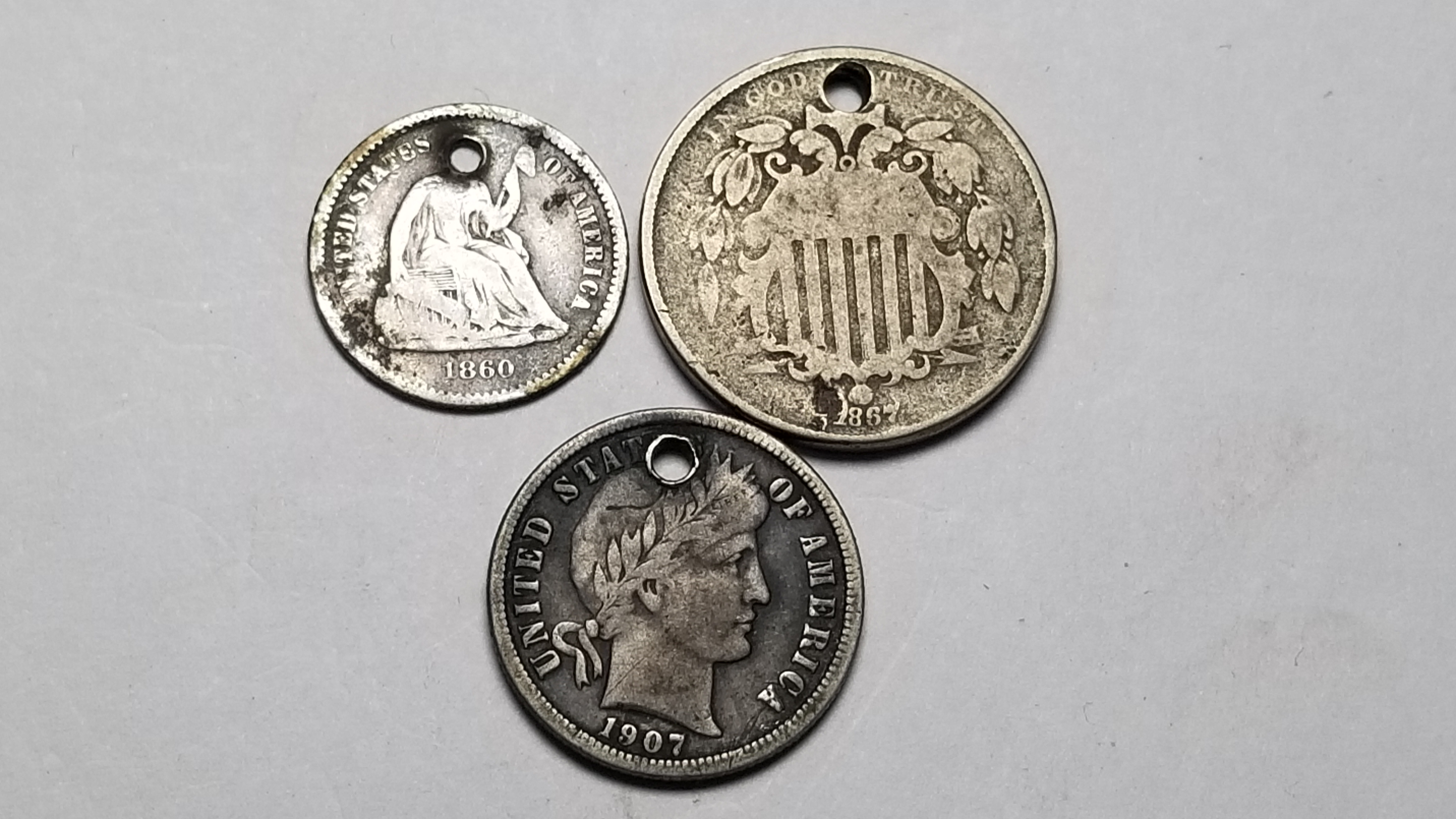 3 Rare Type Coins Half Dime, Nickel, Dime | Property Room