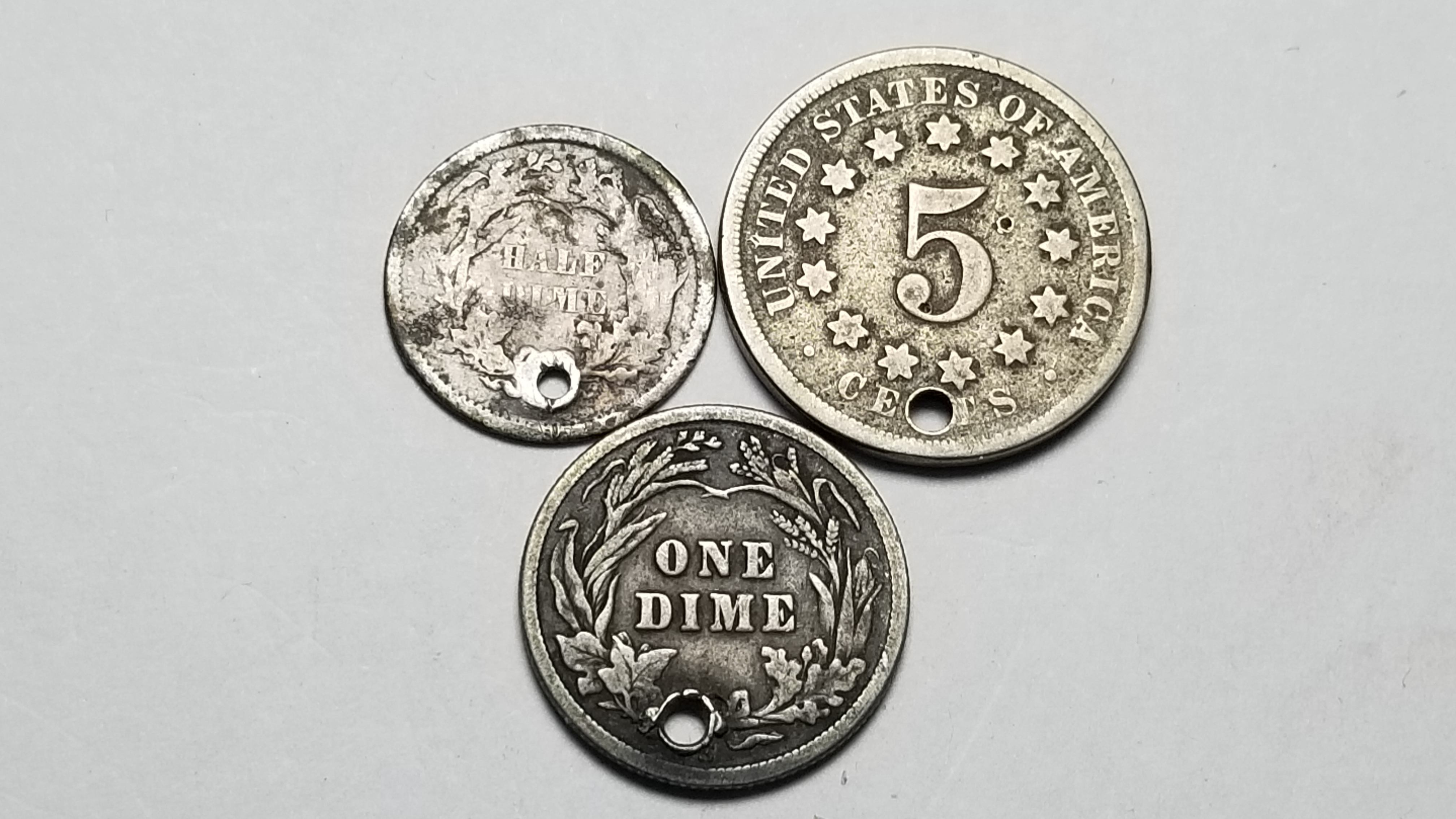 3 Rare Type Coins Half Dime, Nickel, Dime | Property Room
