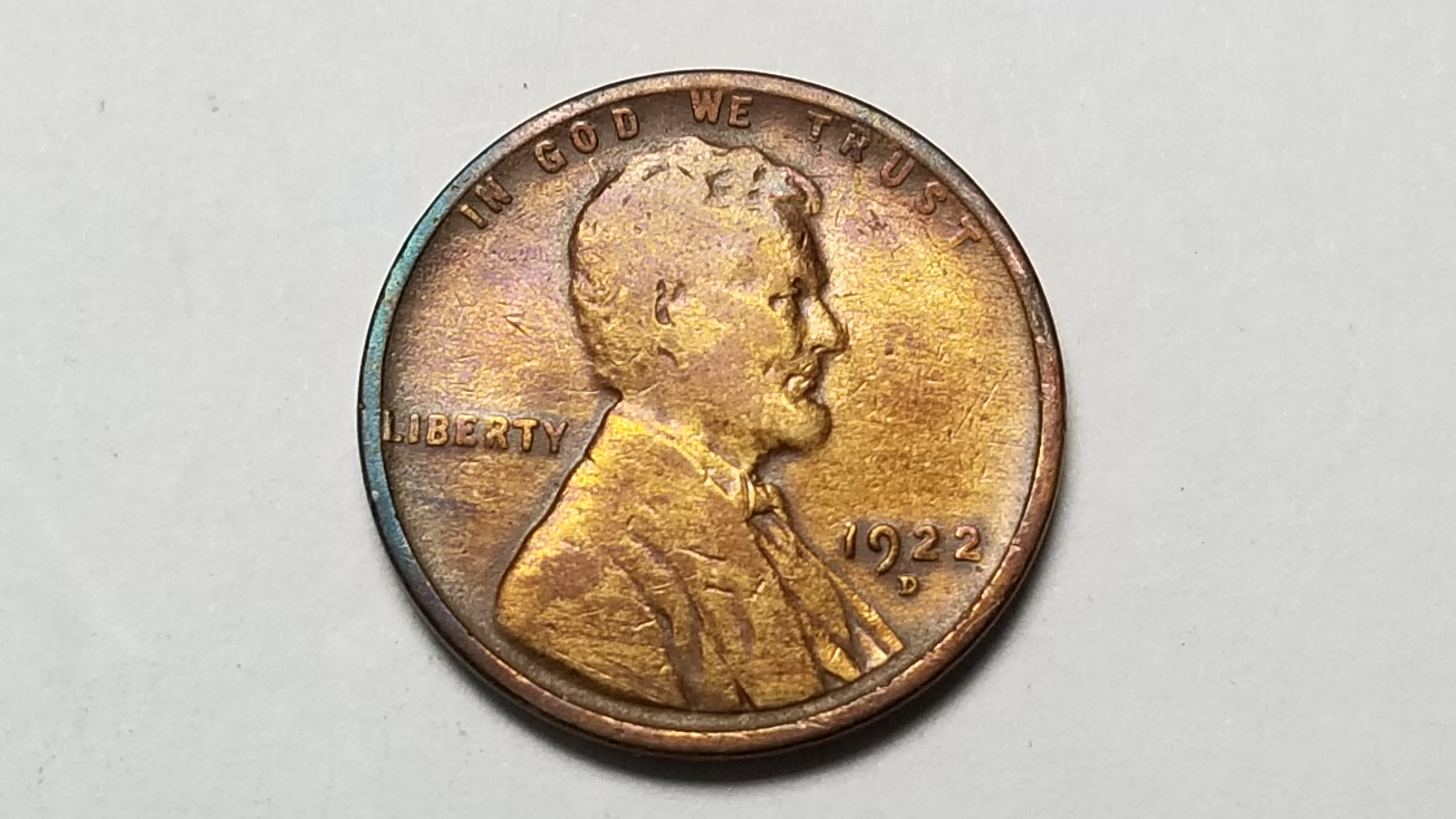 1922 D Lincoln Cent Wheat Penny High Grade | Property Room