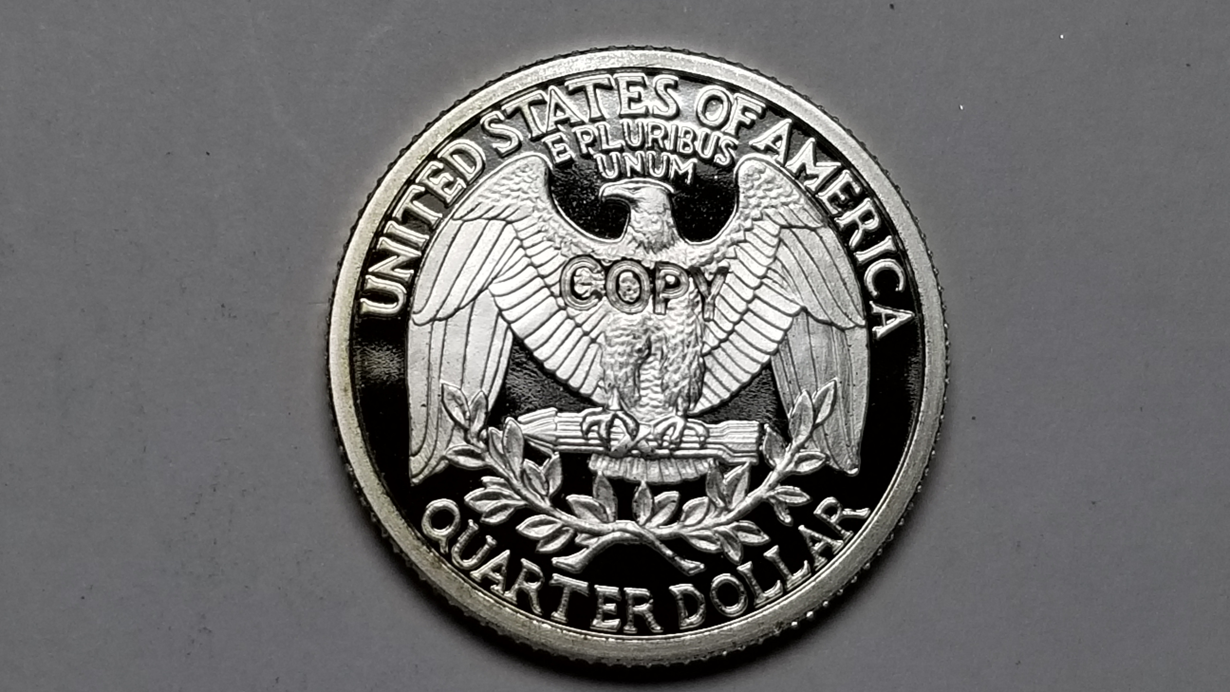 1939 Pure Silver Washington Quarter Replica | Property Room