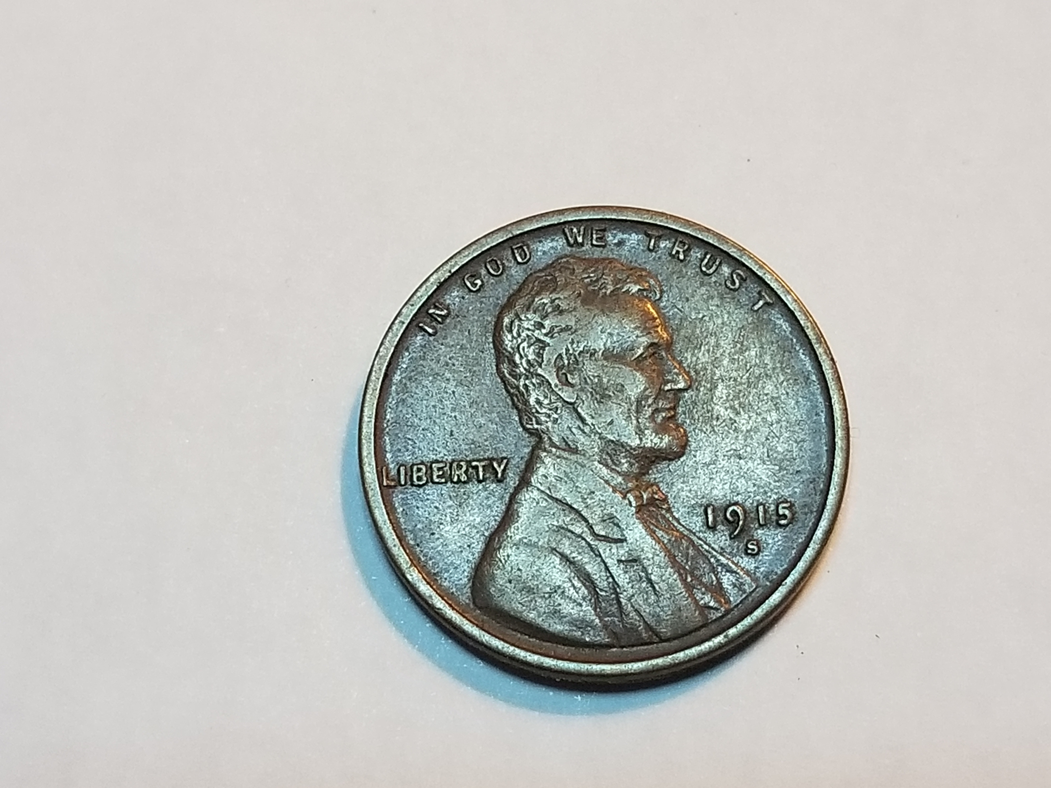 1915 S Lincoln Cent Wheat Penny extremely High Grade | Property Room