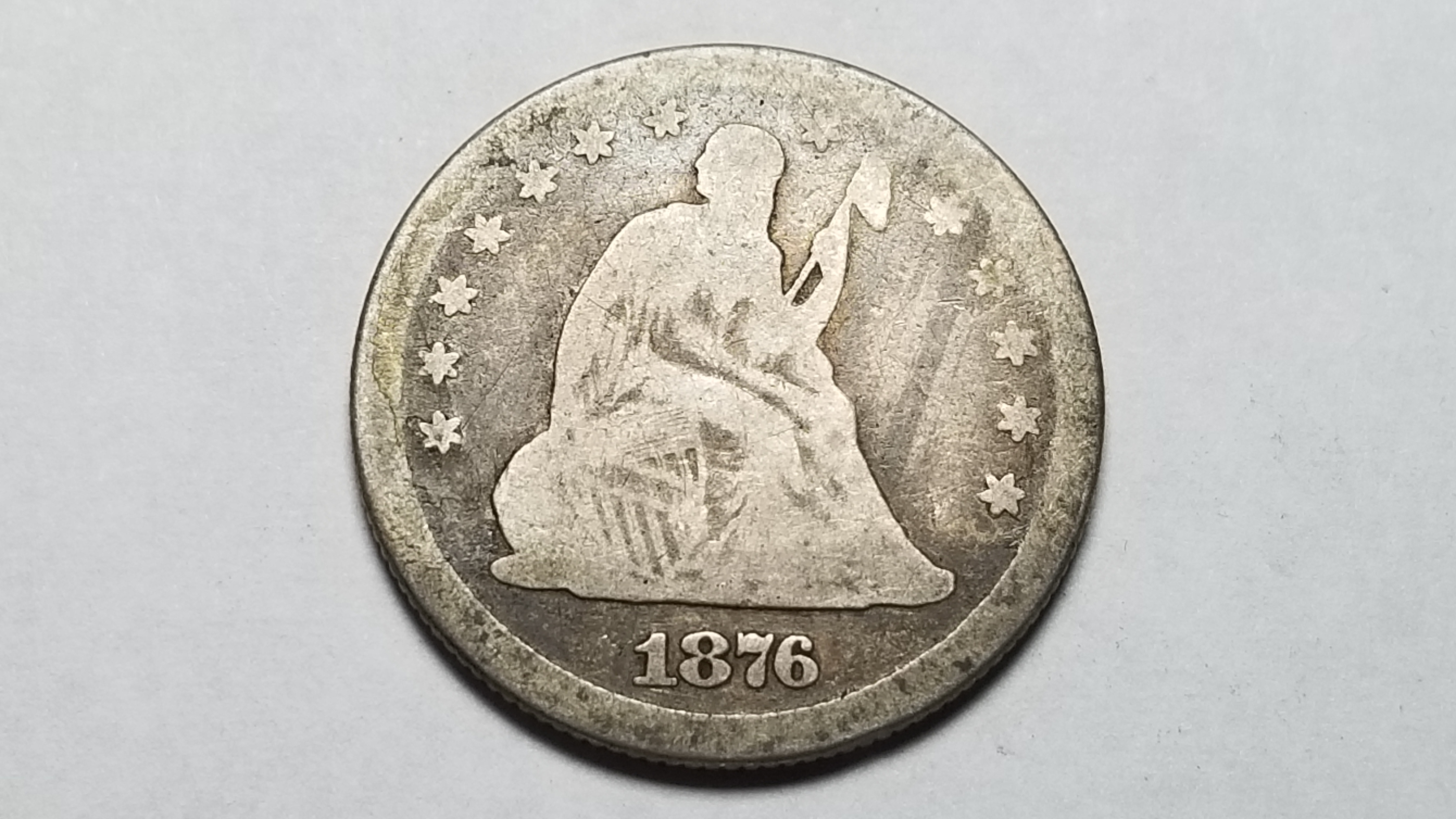 1876 Seated Liberty Quarter | Property Room