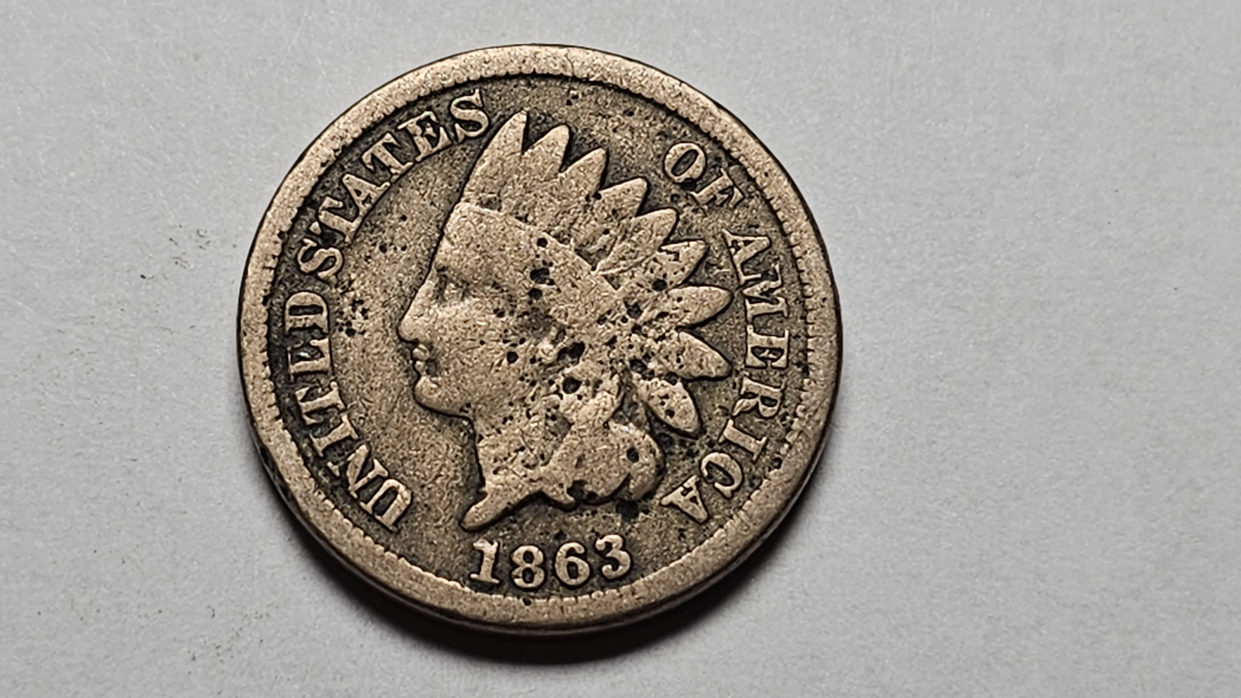 1863 Indian Head Cent Penny | Property Room
