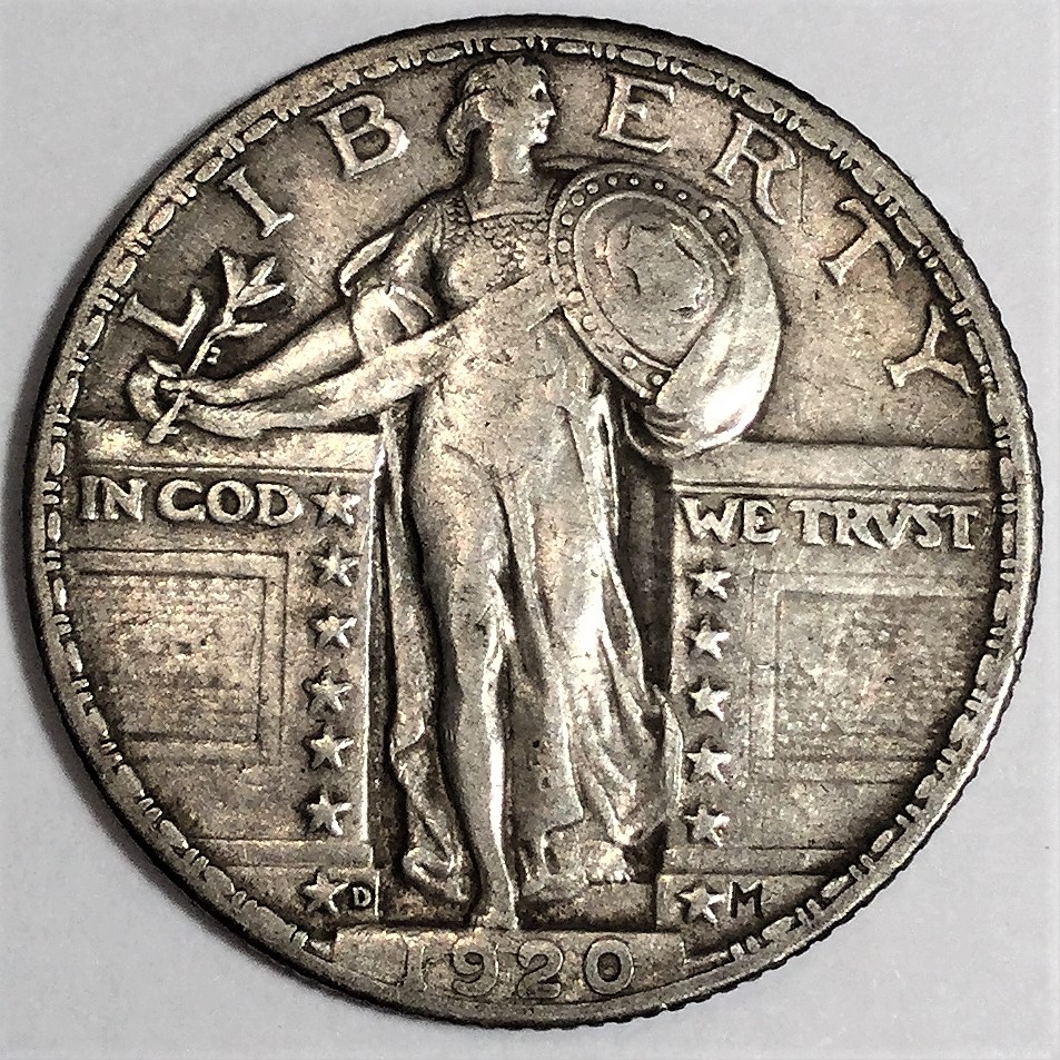 1920-D Standing Liberty Quarter Very High Grade Rare Date | Property Room