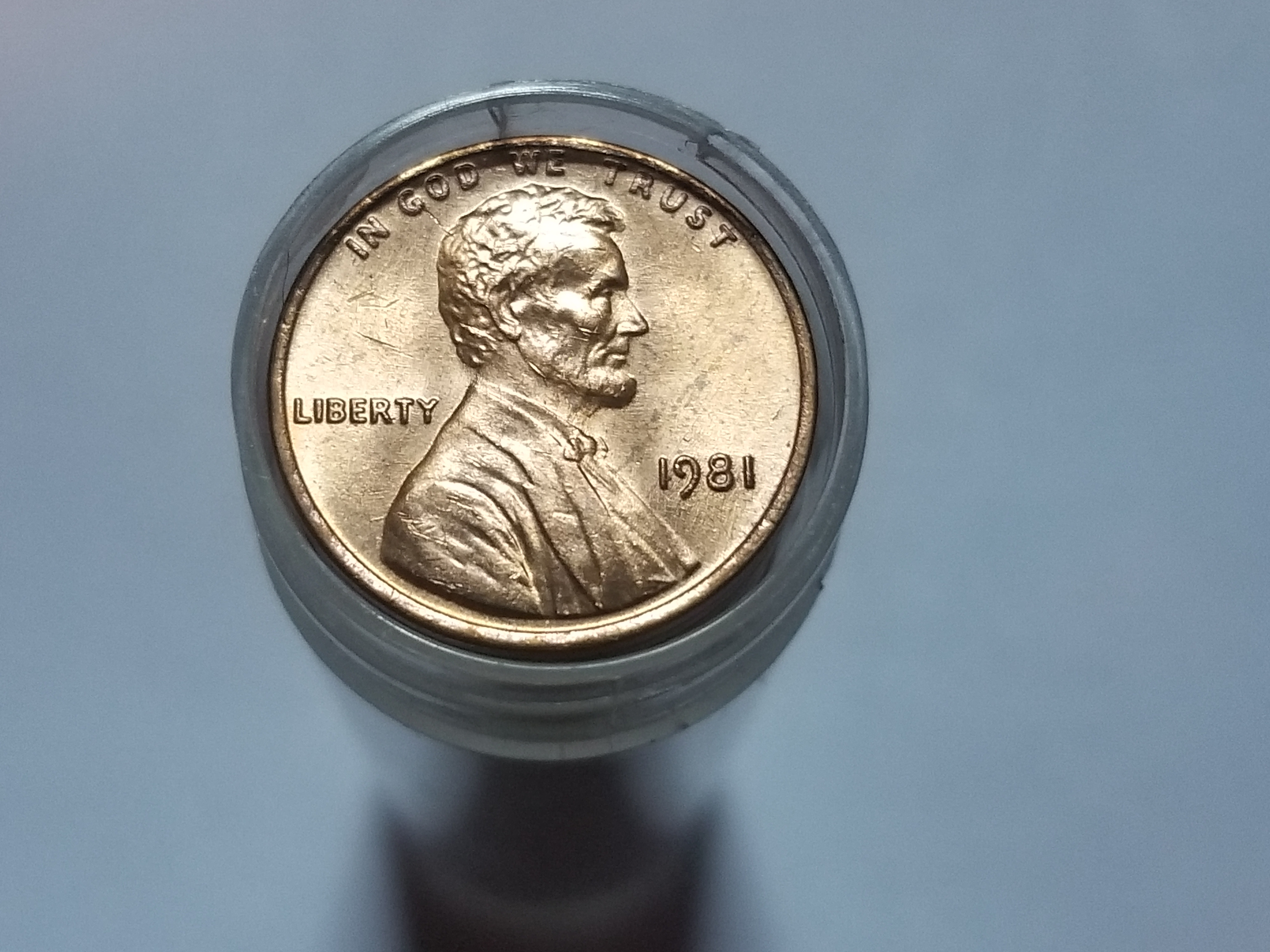 1981 Lincoln Cent Penny original roll gem uncirculated red 50 coins ...