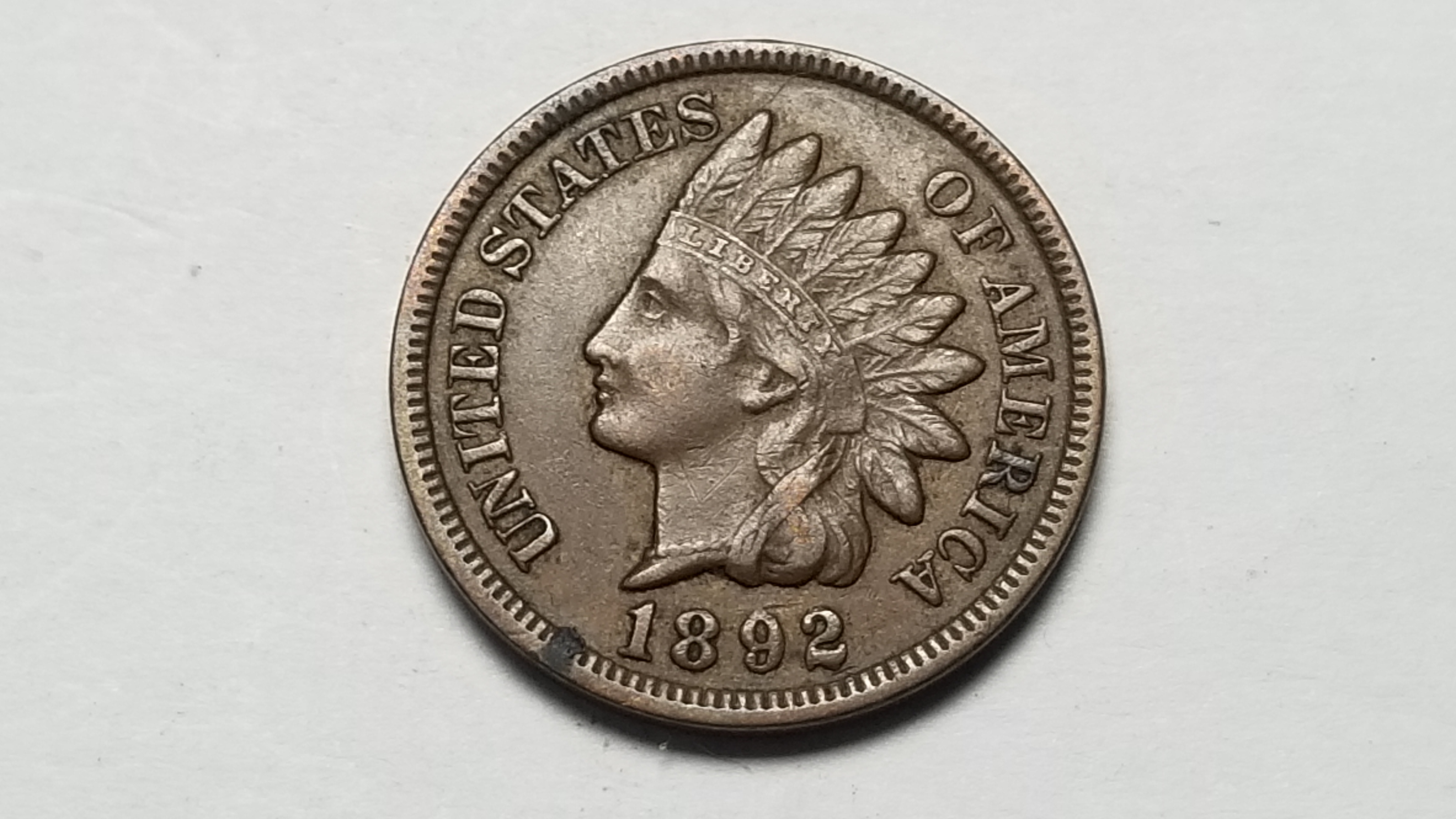 1892 Indian Head Cent Penny Very High Grade | Property Room