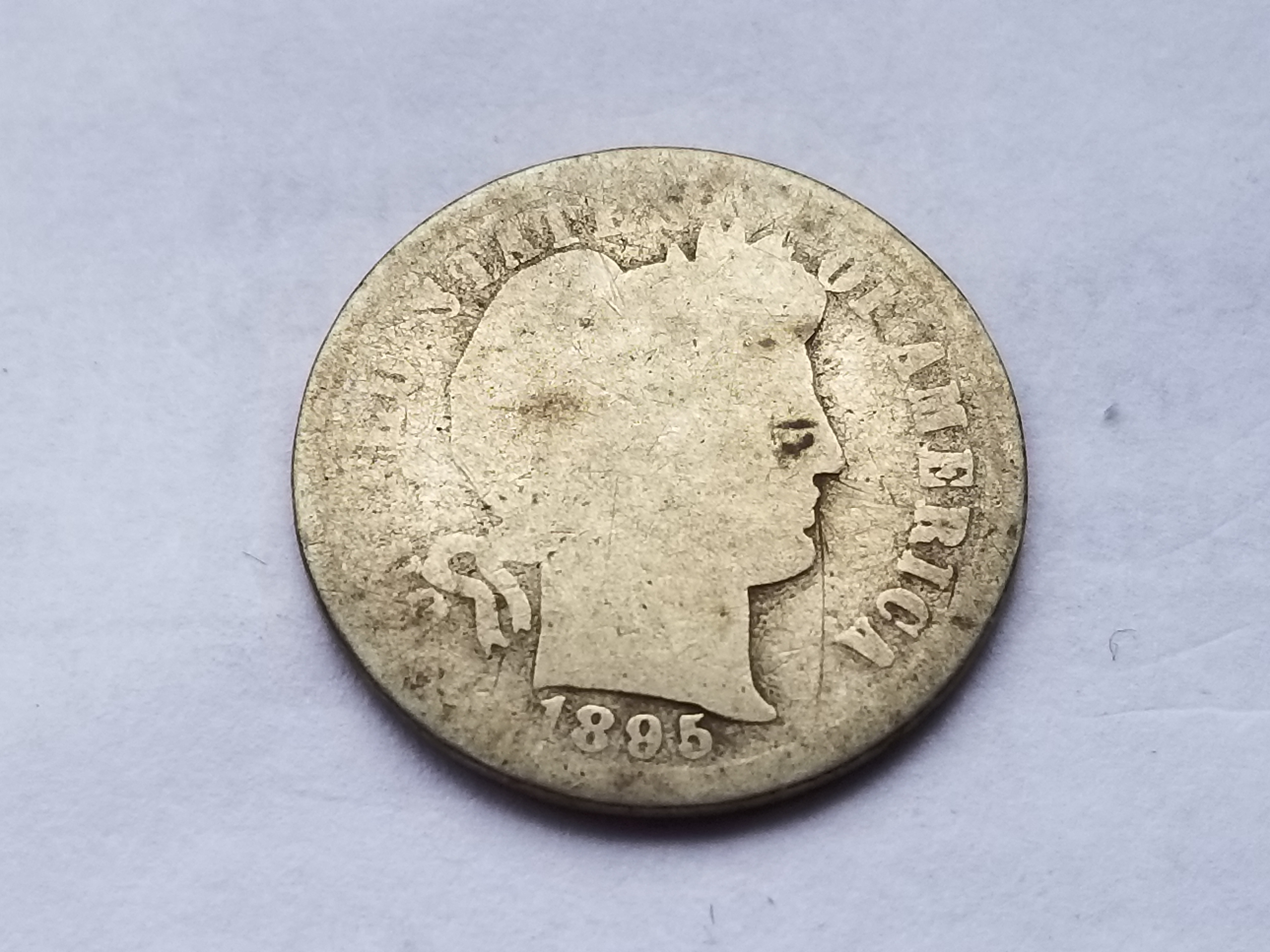 1895 Barber Dime rare date | Property Room