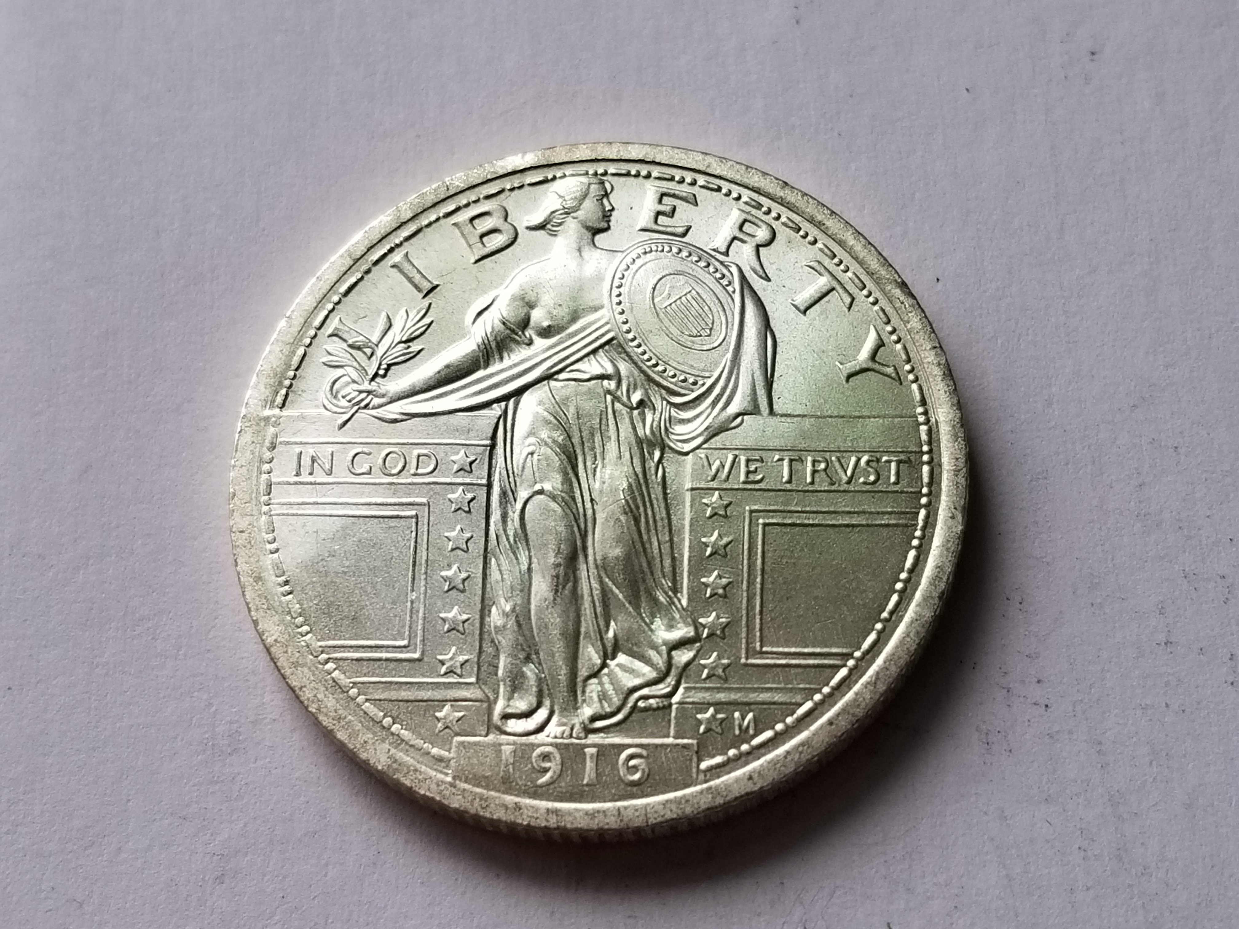 Fantasy Pattern 1916 Standing Liberty Quarter Silver | Property Room