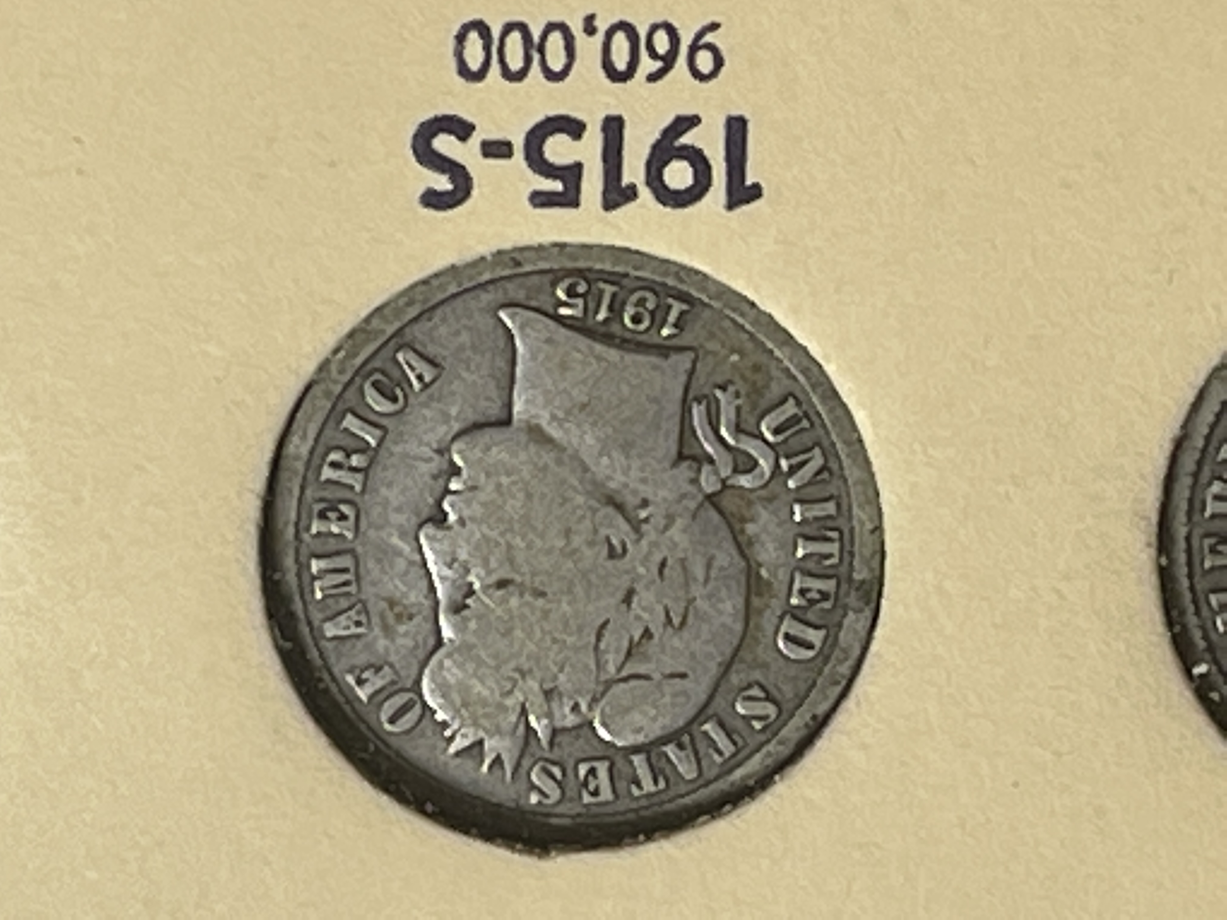 1915 S Barber Dime from a Complete Set | Property Room