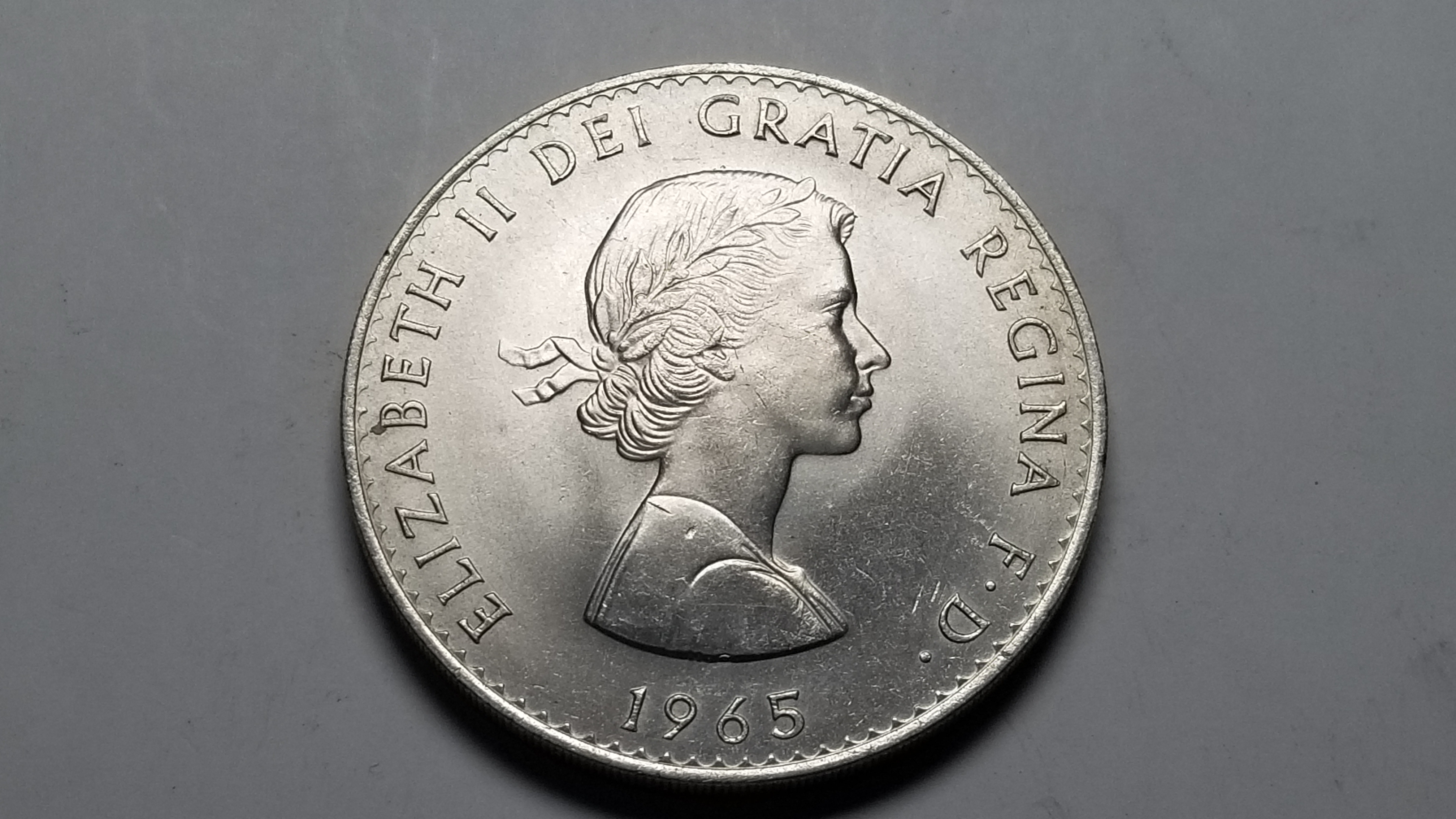 1965 British One Crown Churchill Uncirculated | Property Room