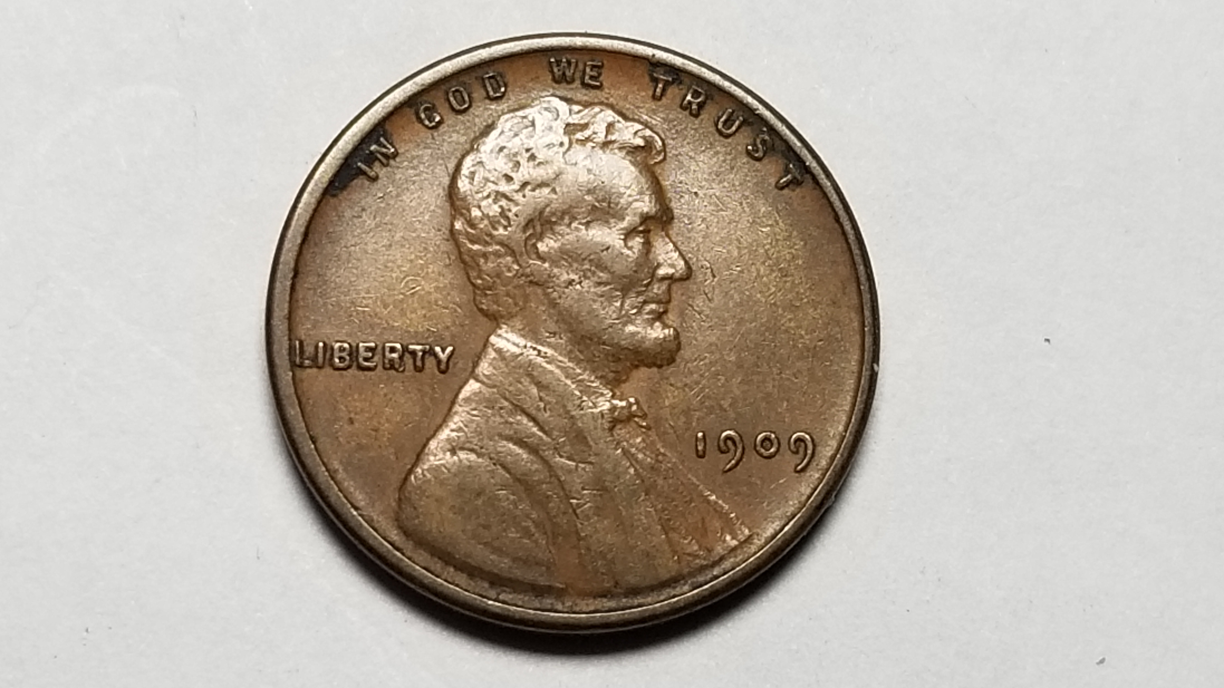 1909 VDB Lincoln Cent Wheat Penny High Grade | Property Room