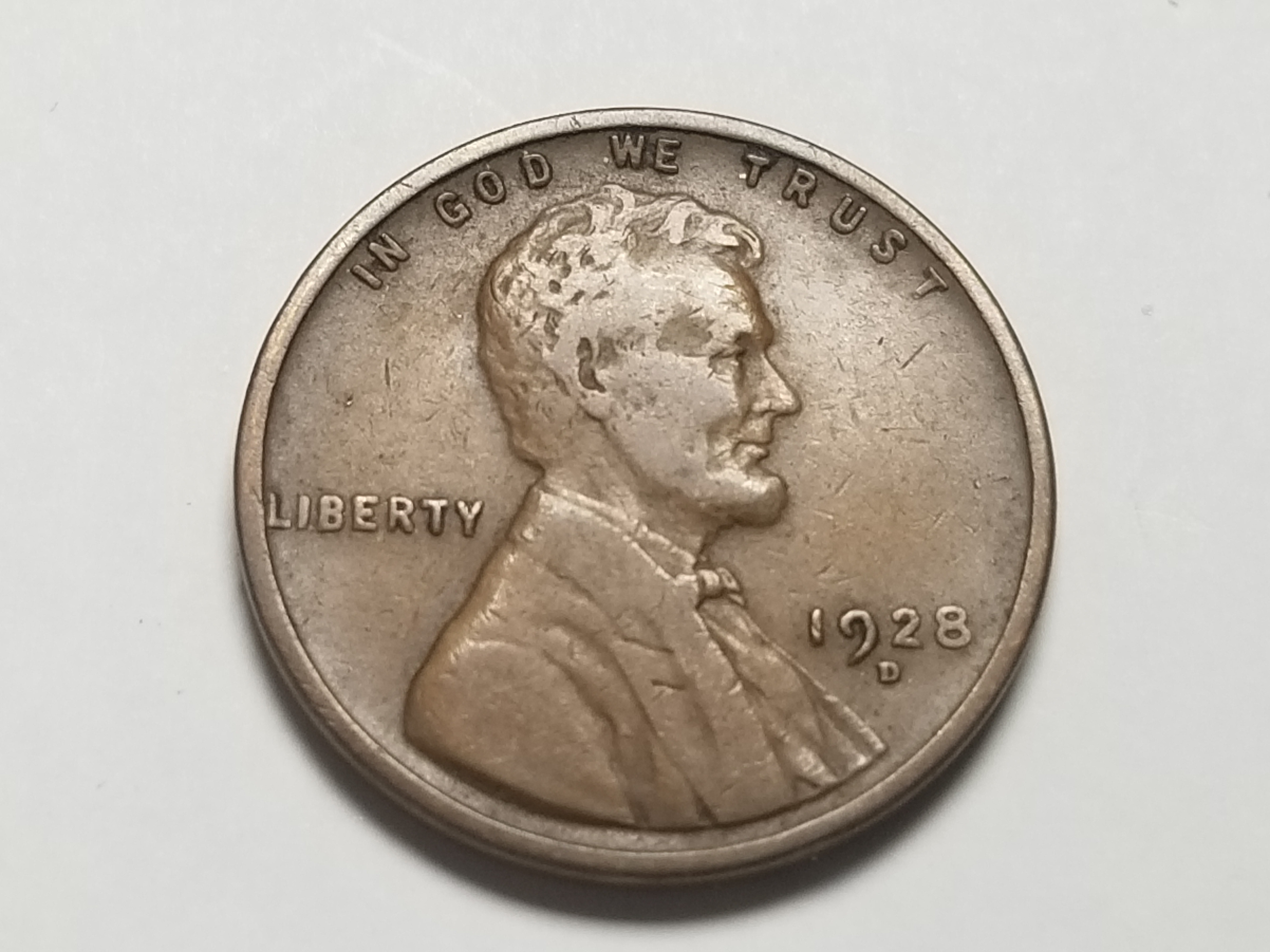 1928 D Lincoln Cent Wheat Penny High Grade | Property Room