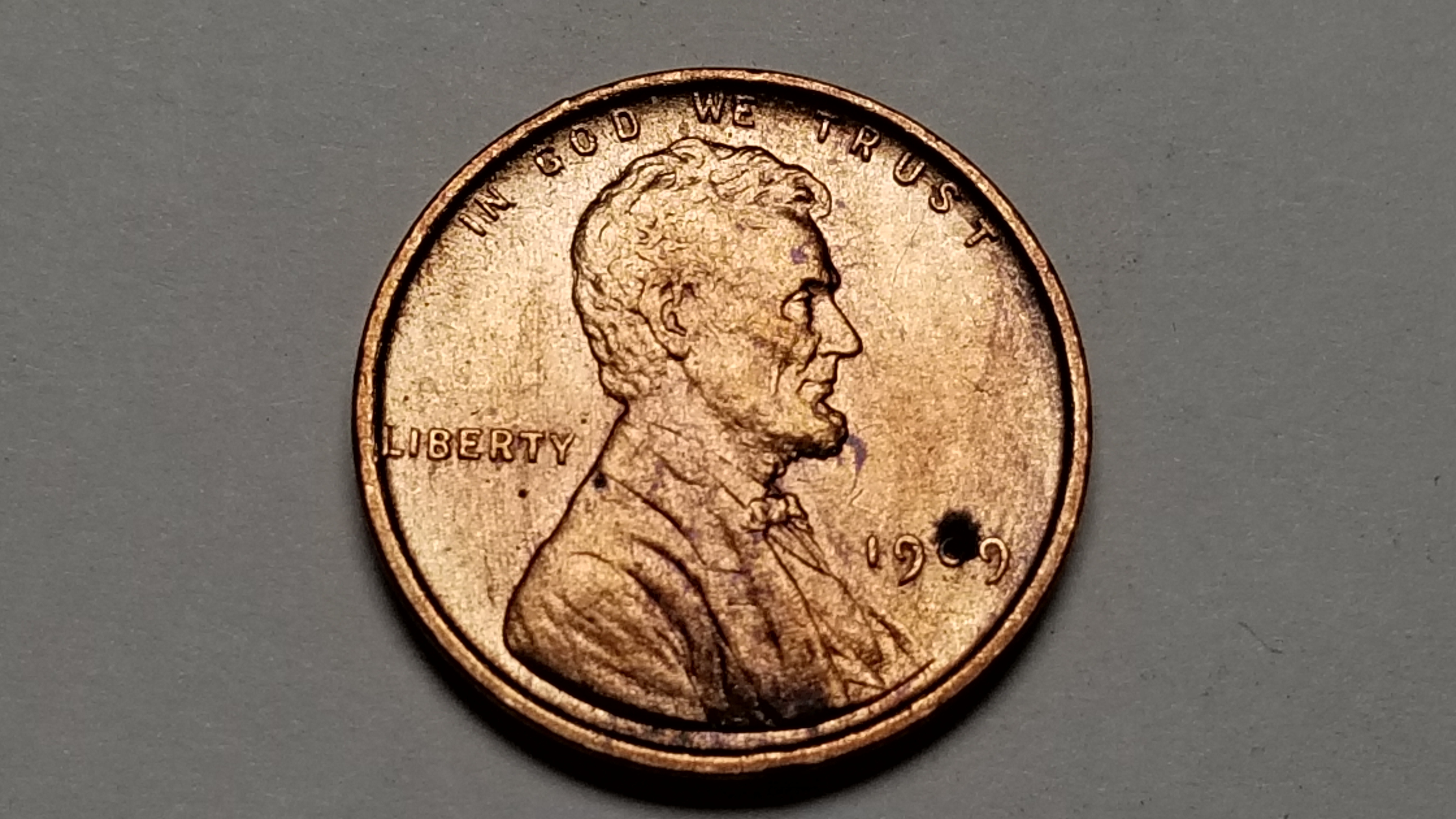1909 VDB Lincoln Cent Wheat Penny Uncirculated Red | Property Room