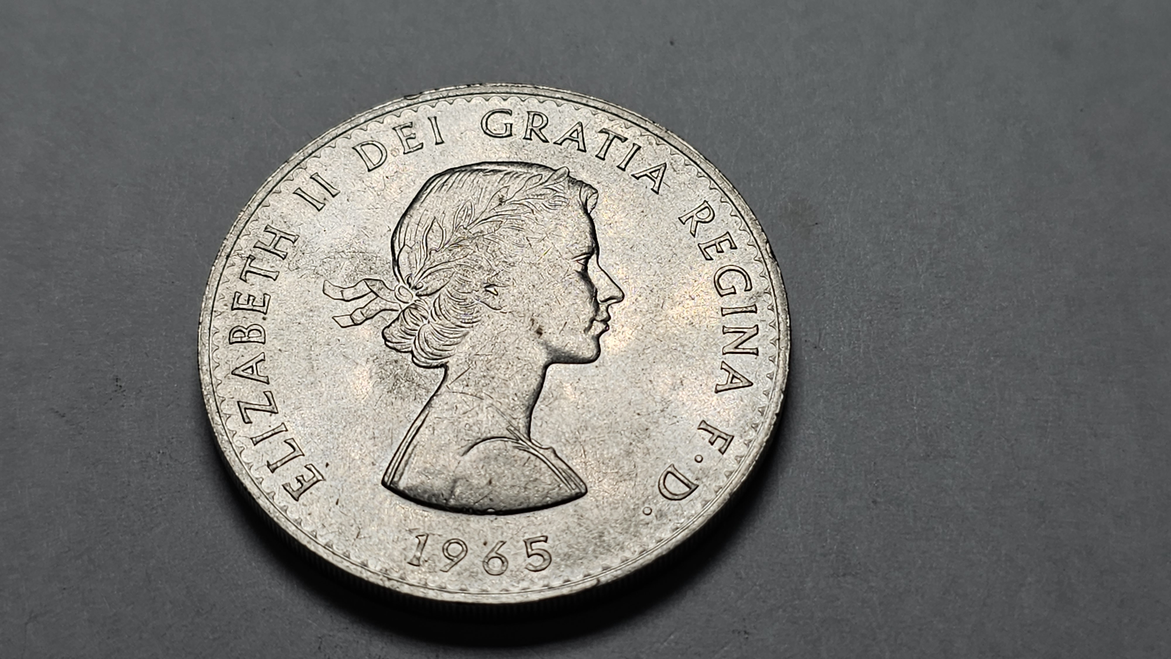 1965 British One Crown Churchill Uncirculated | Property Room