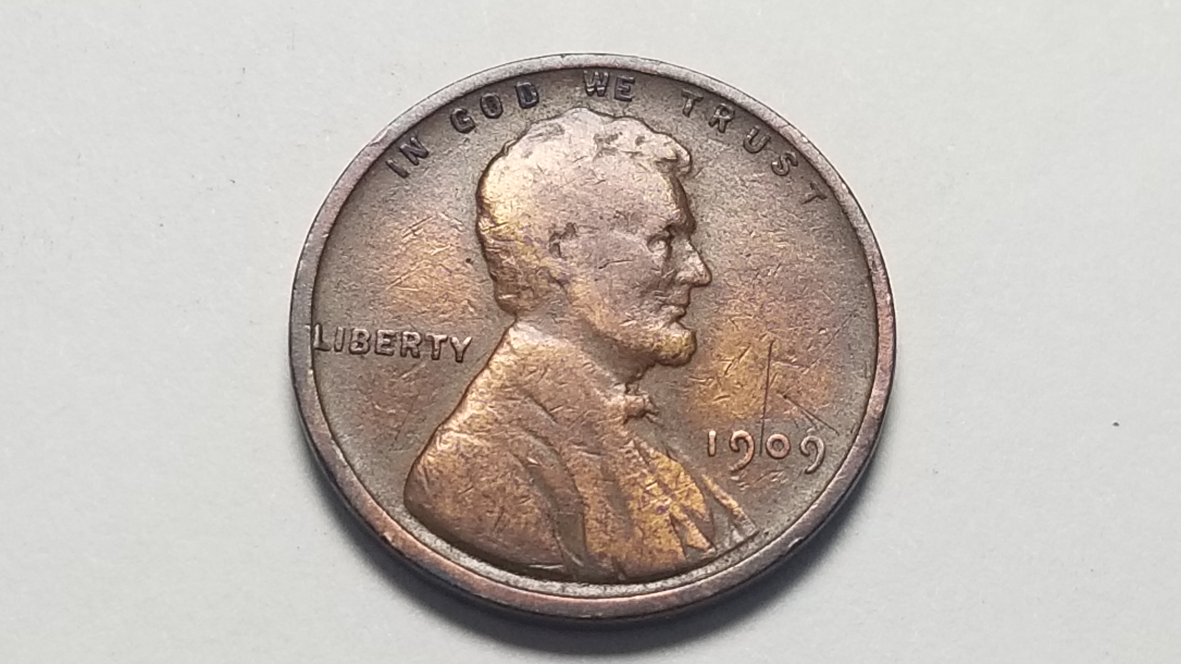 1909 VDB Lincoln Cent Wheat Penny High Grade | Property Room
