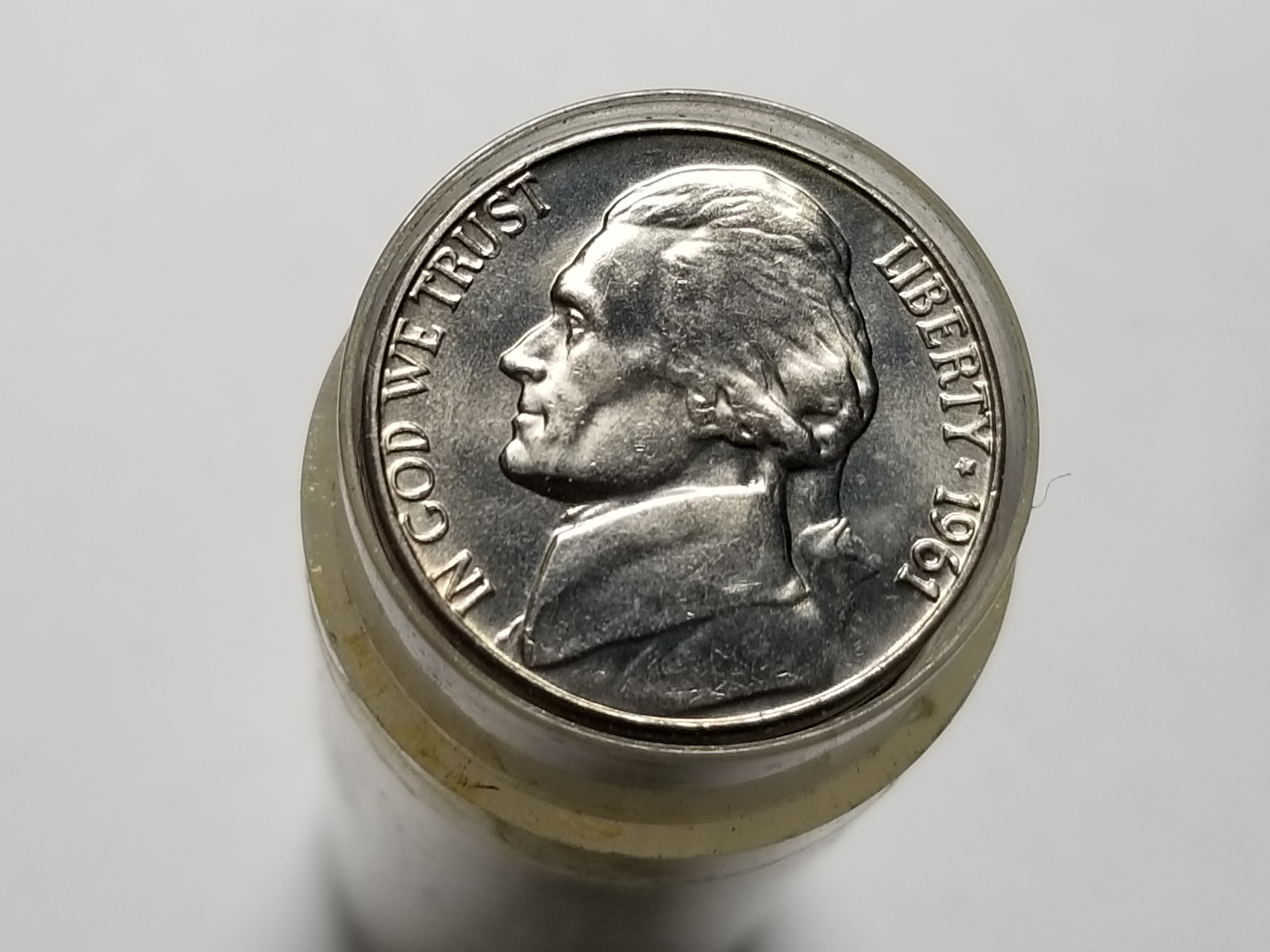 1961 Jefferson Nickel Original Uncirculated 40 Coin Roll | Property Room