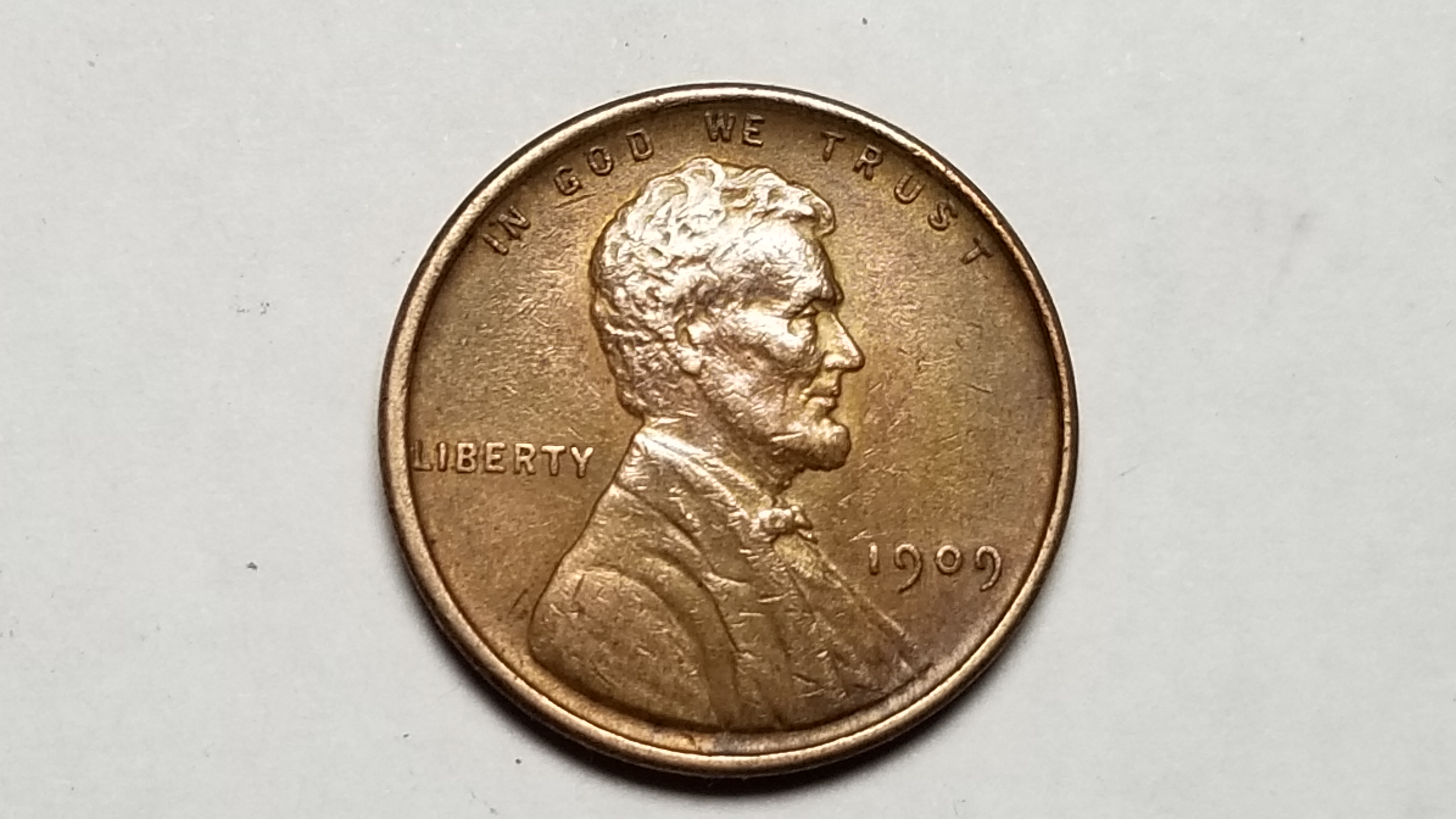 1909 VDB Lincoln Cent Wheat Penny Uncirculated | Property Room