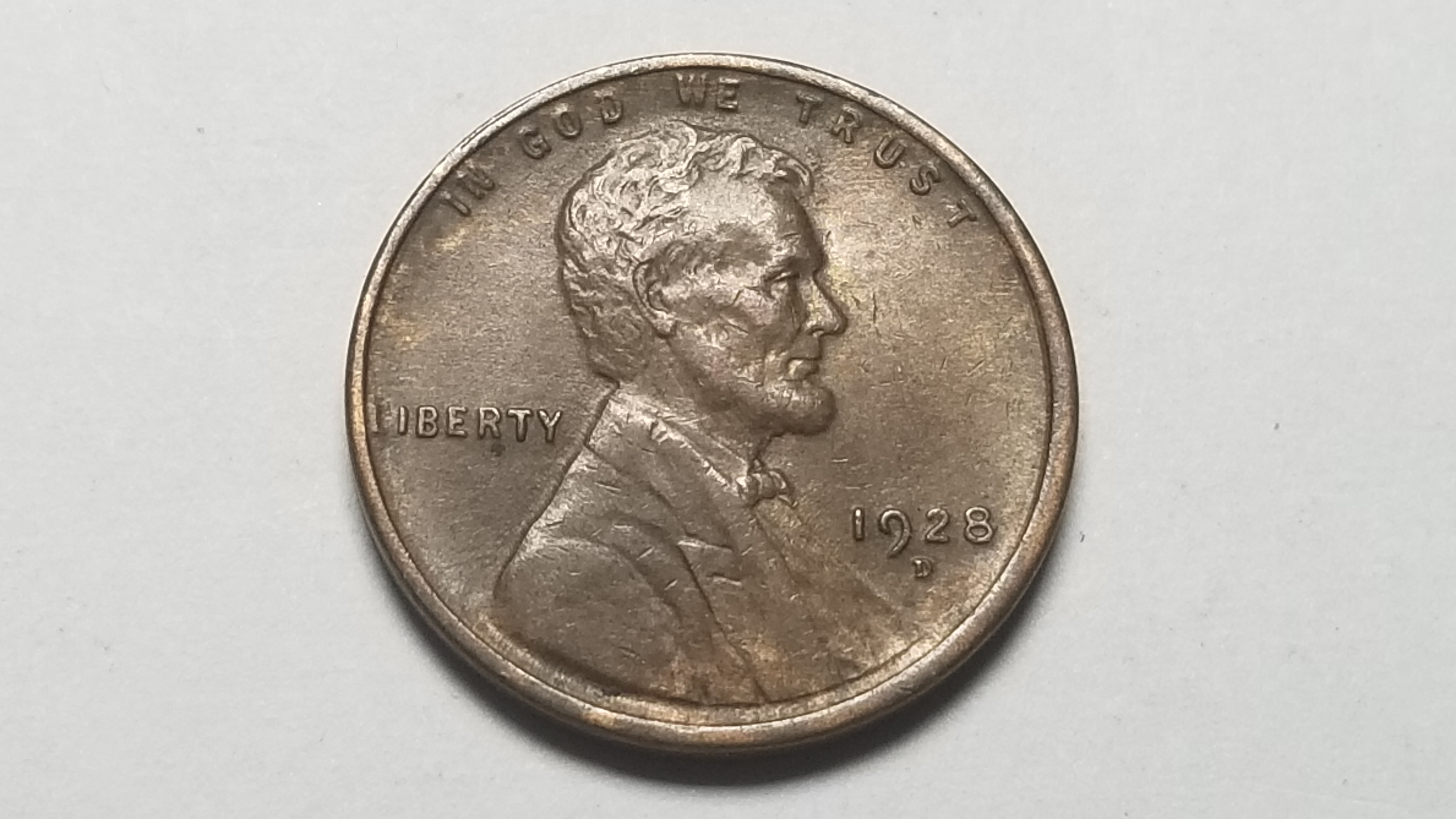 1928 D Lincoln Cent Wheat Penny High Grade | Property Room