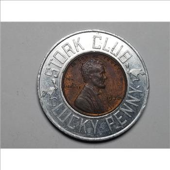 1938 Lincoln Cent Wheat Penny Uncirculated Lucky Penny Stork Club ...