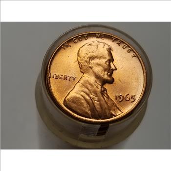 1965 Lincoln Cent Penny Original Uncirculated Roll | Property Room