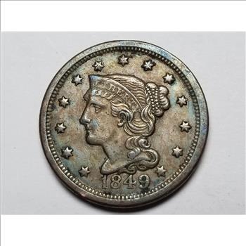 1849 Large Cent Very High Grade Rare | Property Room