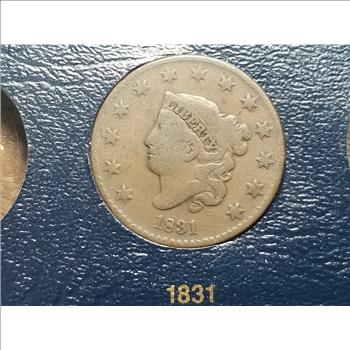 1831 Large Cent From a Set | Property Room
