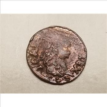 1600's Rare European Copper Coin High Grade | Property Room