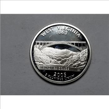 2005 West Virginia Silver State Quarter Gem Proof | Property Room