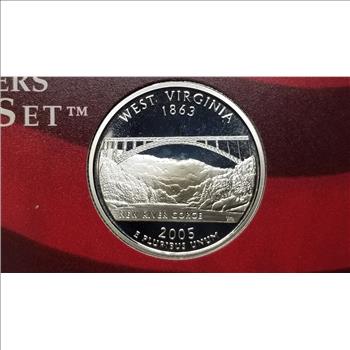 2005 S Silver West Virginia State Quarter Gem Proof Cameo | Property Room