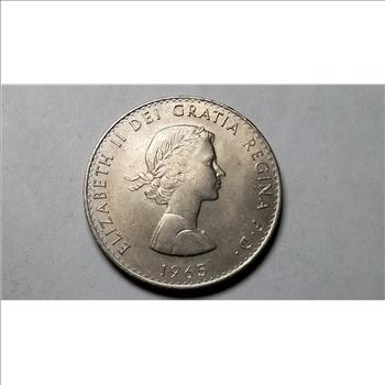1965 British One Crown Churchill Uncirculated | Property Room