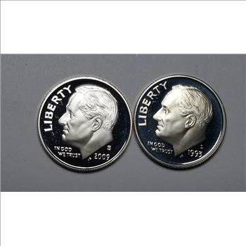 2 Silver Proof Dimes | Property Room