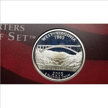2005 S Silver West Virginia State Quarter Gem Proof Cameo | Property Room