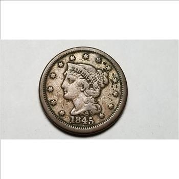 1845 Large Cent High Grade Rare | Property Room