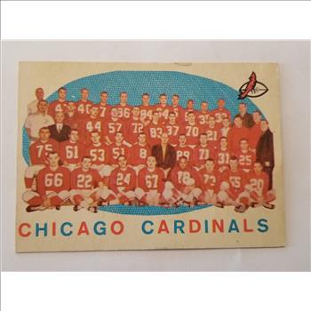 Chicago Cardinals Football Team Card Great Condition | Property Room
