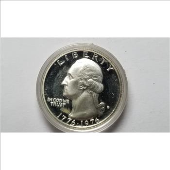1976 S Silver Bicentennial Quarter Gem Proof | Property Room