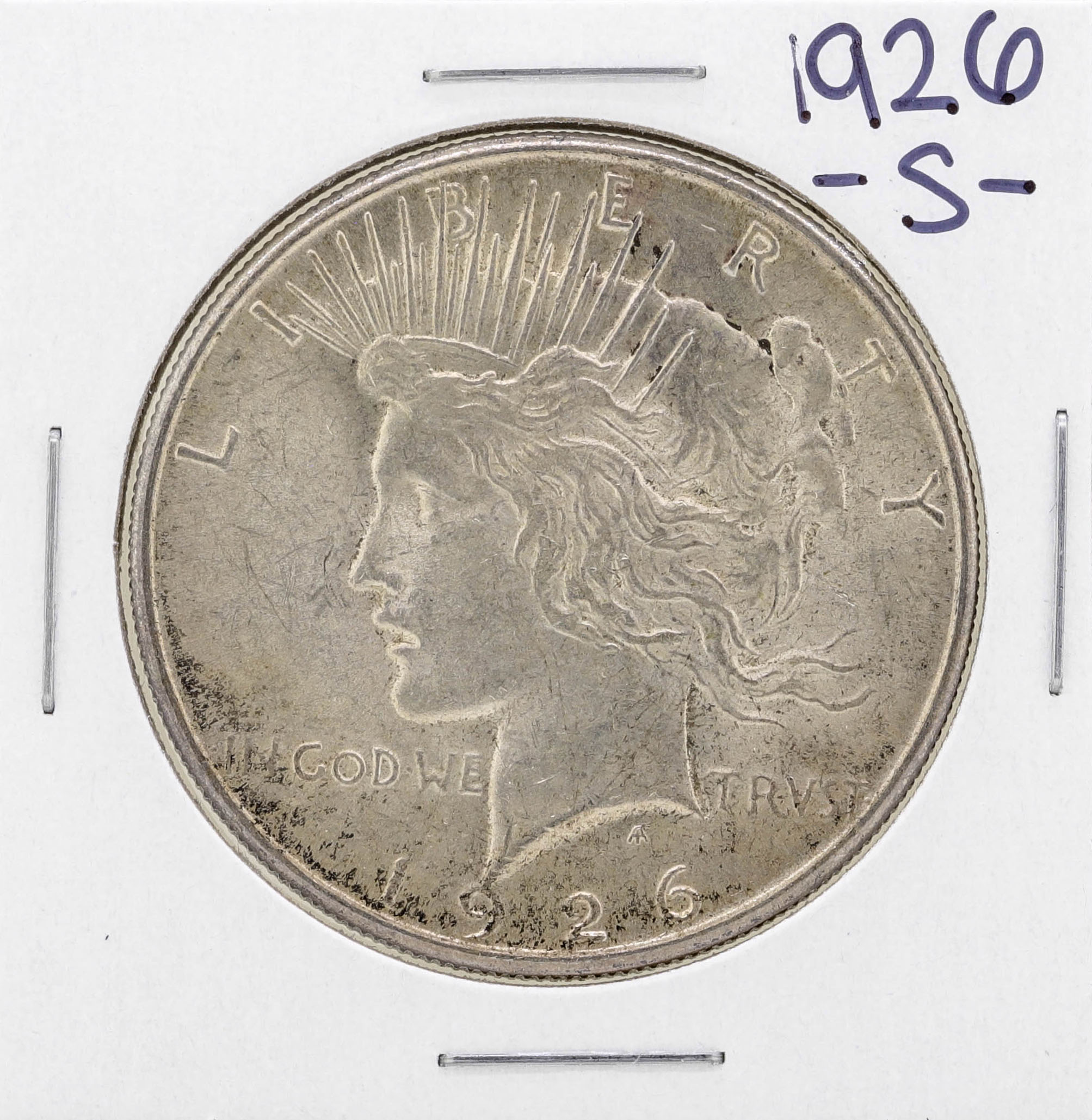 1926-S $1 Peace Silver Dollar Coin | Property Room