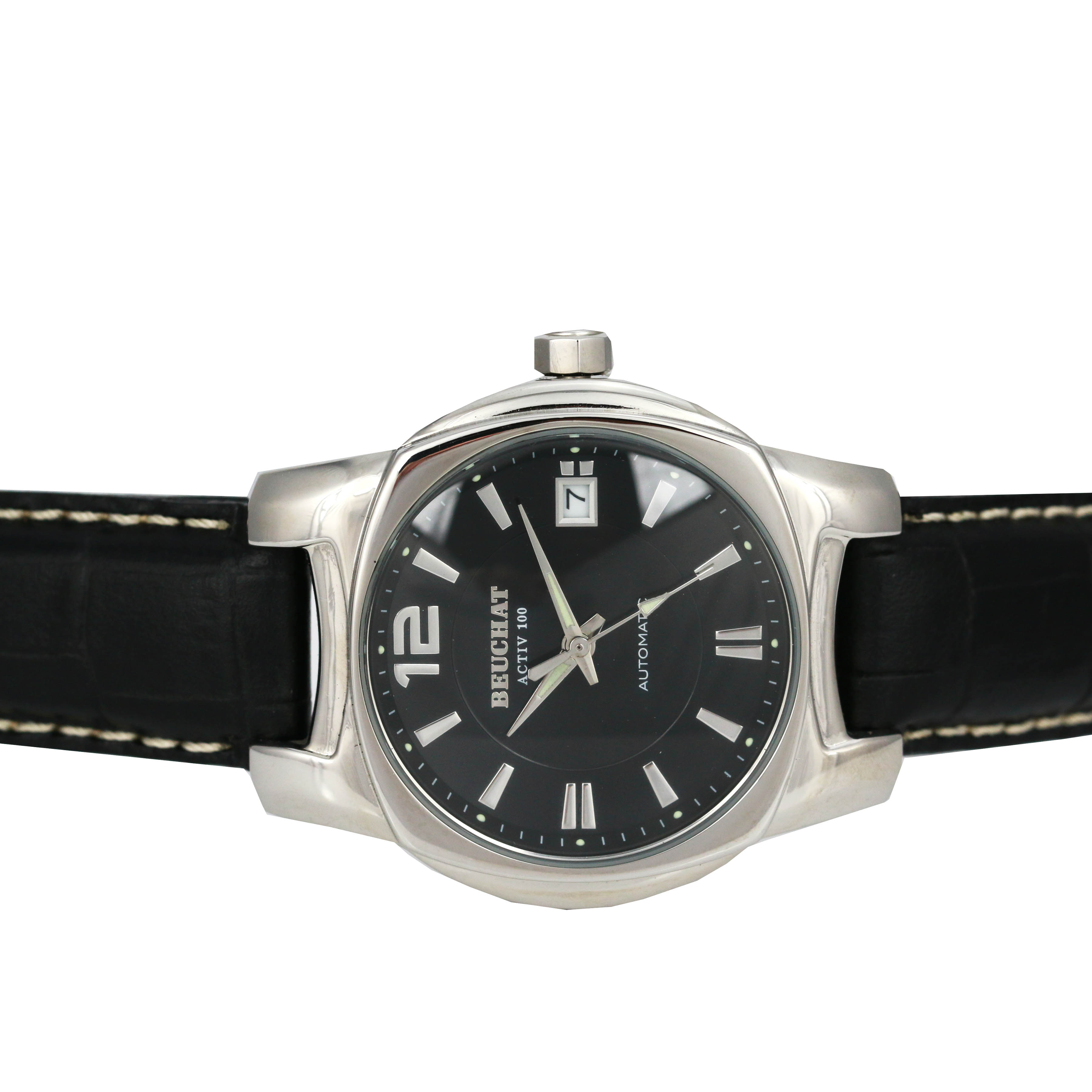 Swiss Made Beuchat Activ 100 stainless steel automatic watch | Property ...