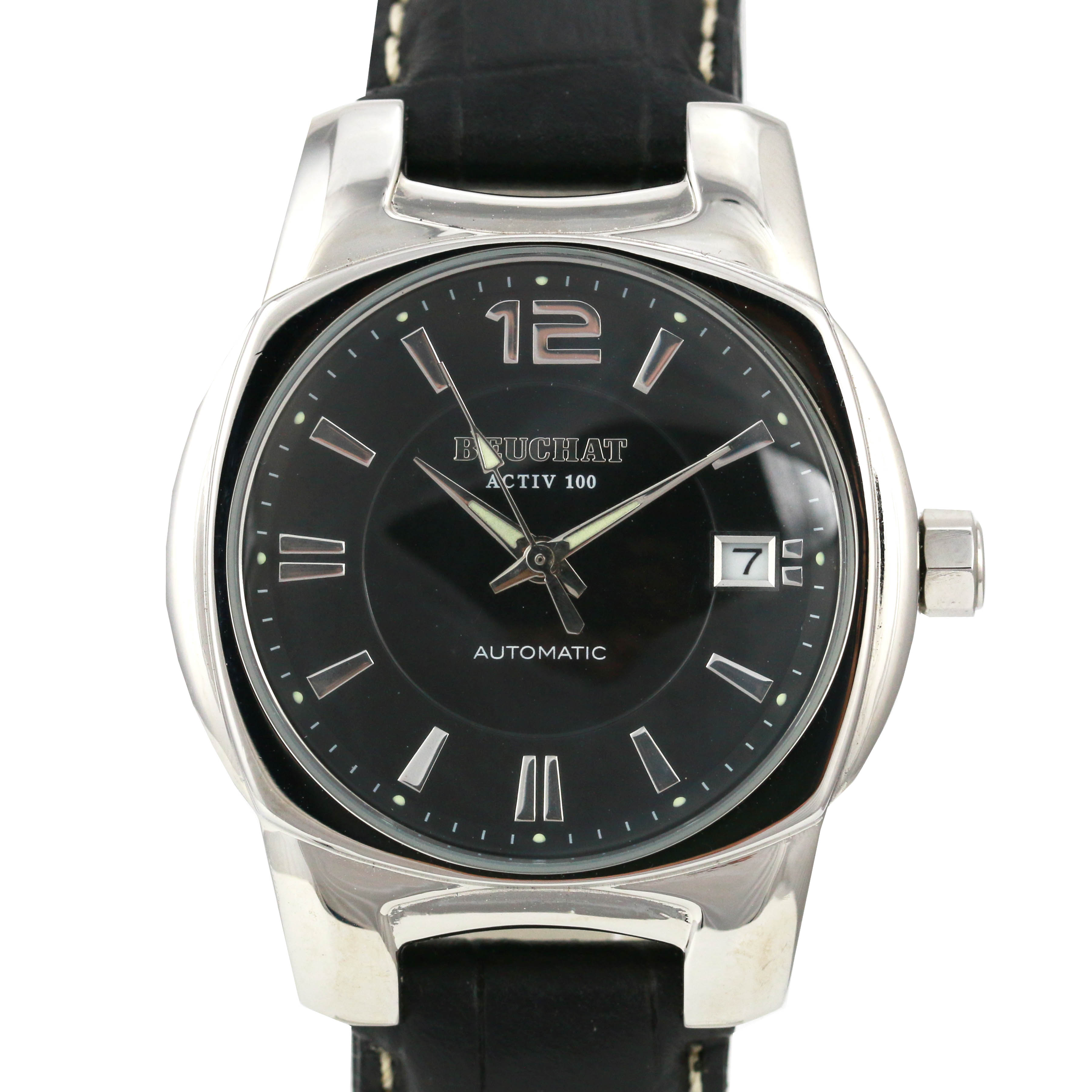 Swiss Made Beuchat Activ 100 stainless steel automatic watch | Property ...