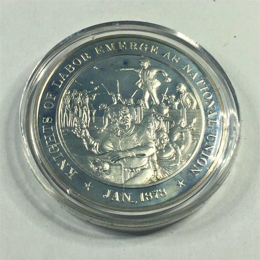 1.2 oz Proof Sterling Silver Historical Commemorative Medallion*Knights ...