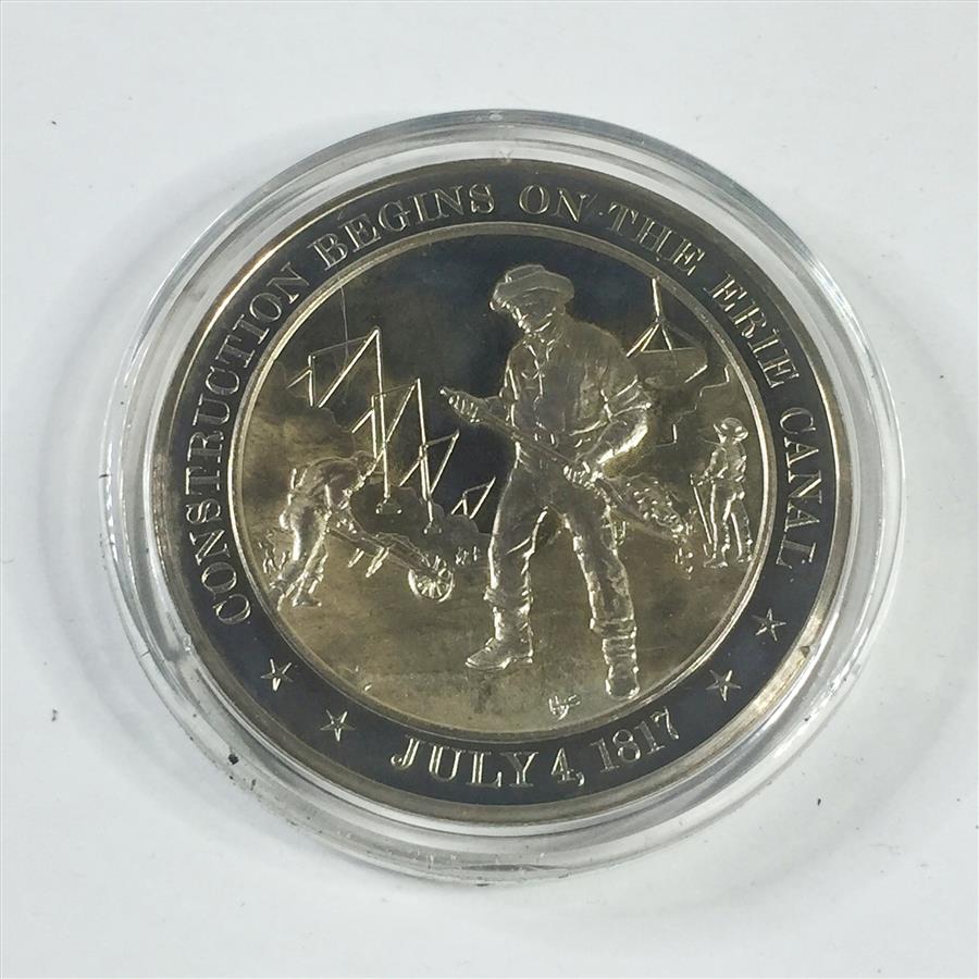 1.3 oz Proof Sterling Silver Historical Commemorative Medallion ...